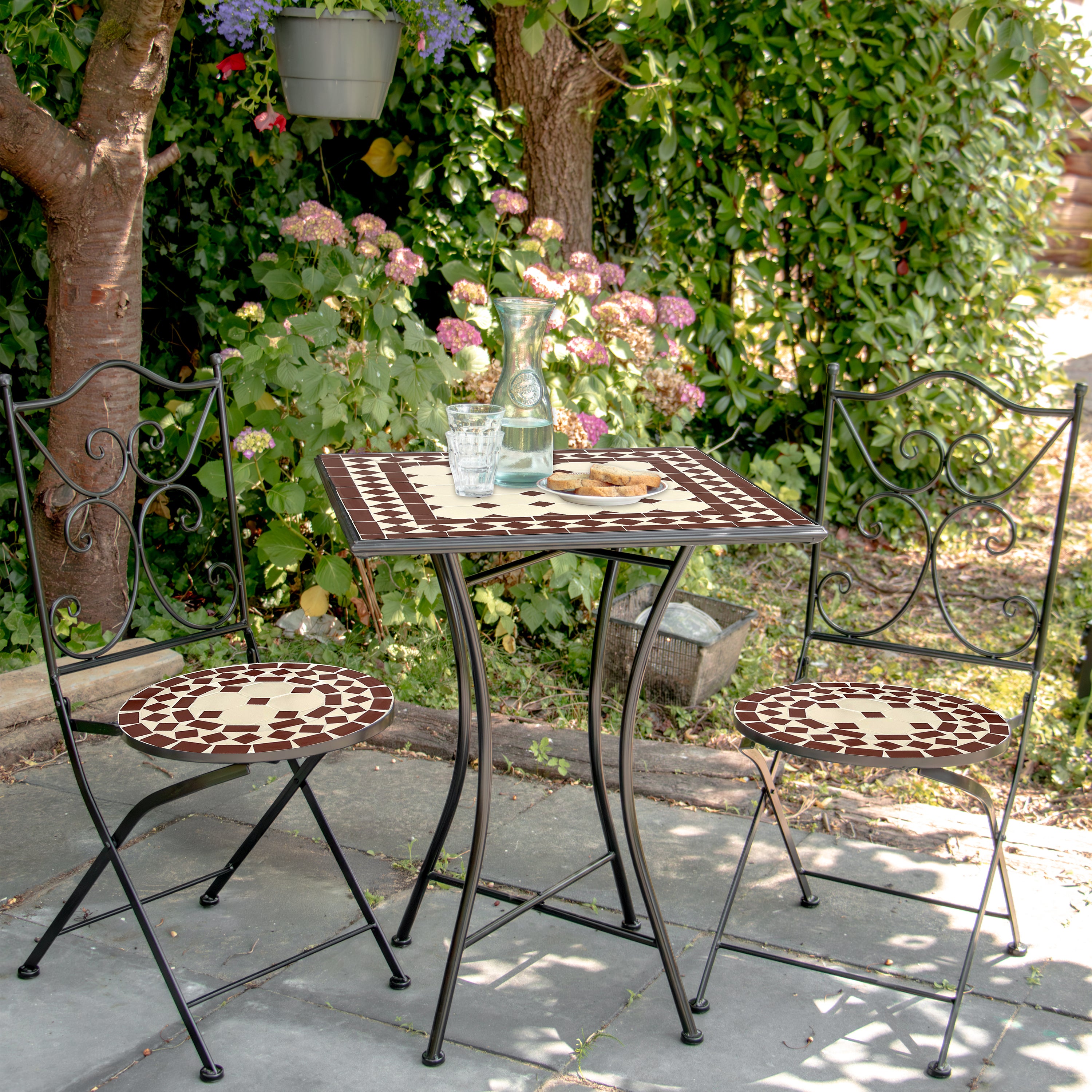 AXI Camilla Table et Chaise Bistrot, 2 Chaises 1 Table, Ensemble Bistro ...