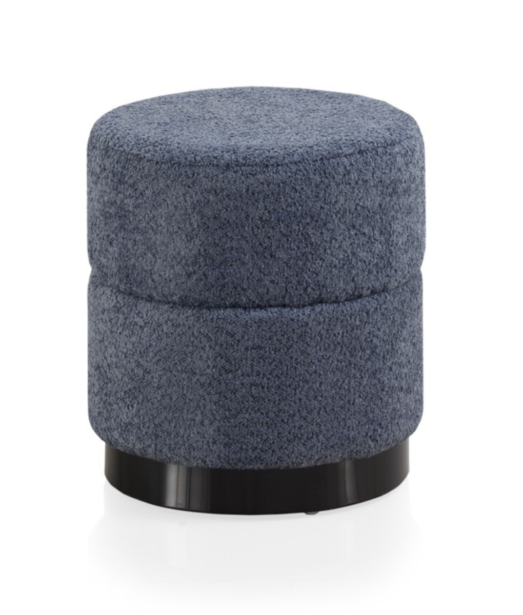 Puf tapizado azul | Leroy Merlin