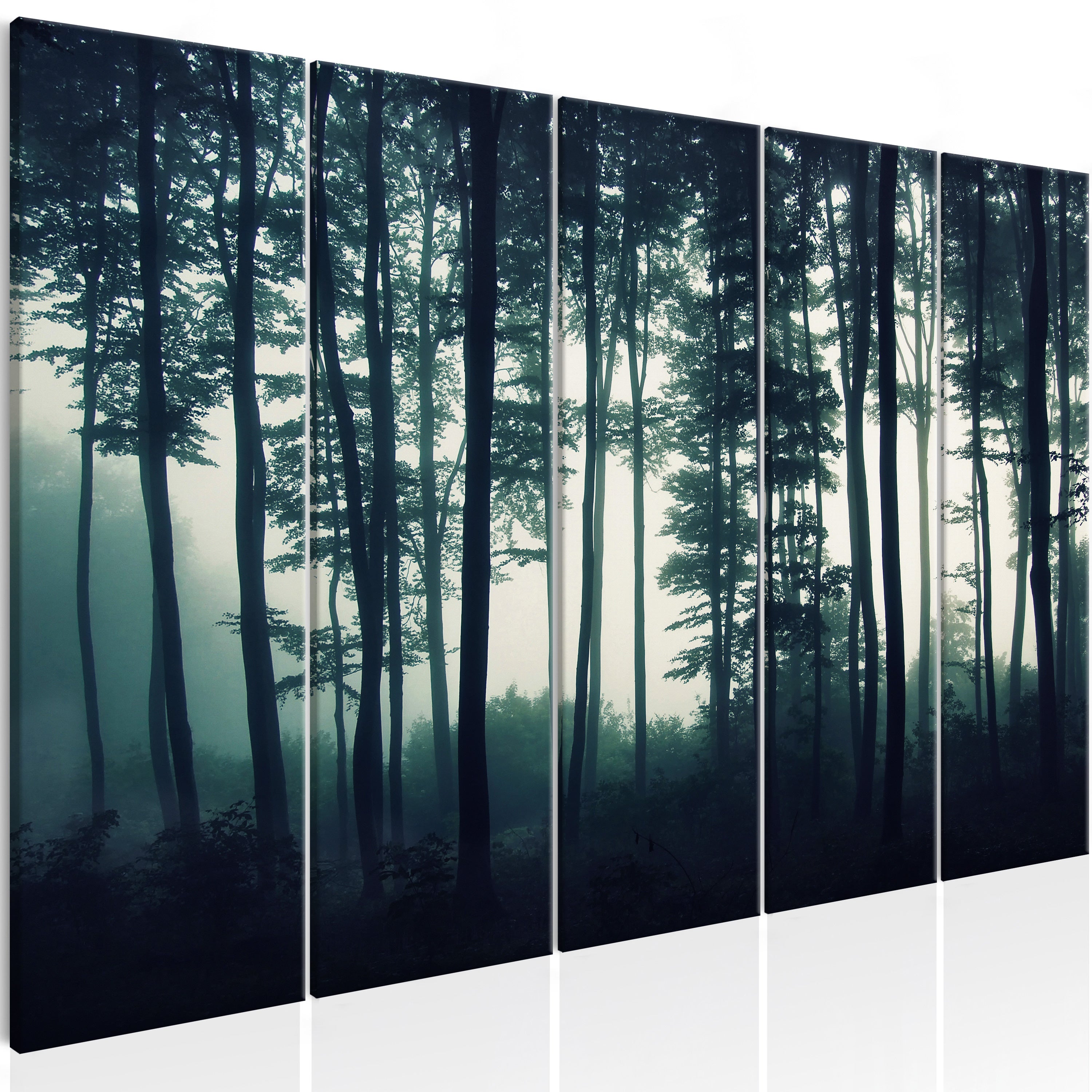 Tableau - Dark Forest (5 Parts) Narrow [225x90] | Leroy Merlin