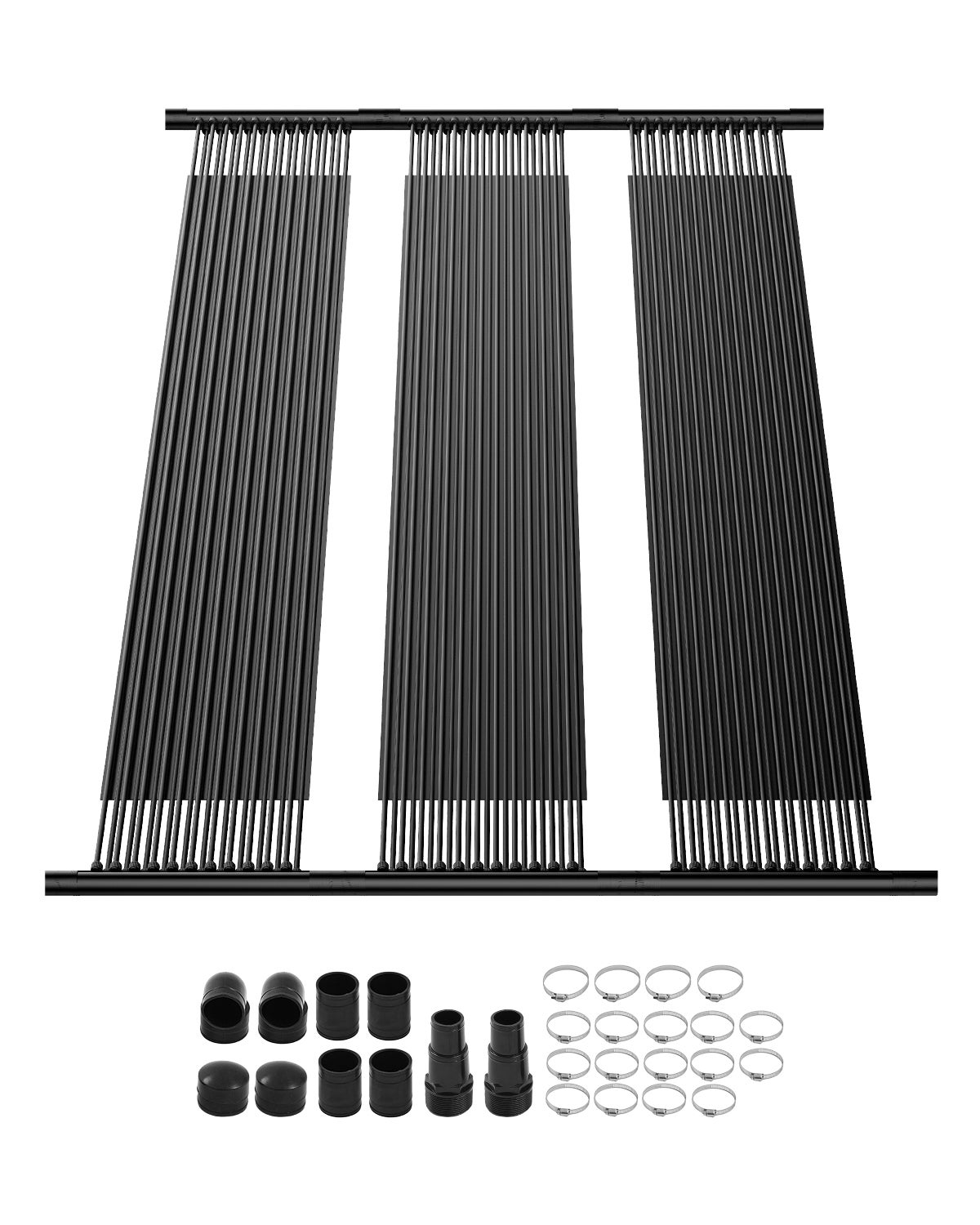 VEVOR Calentador Solar Piscina 4x10 pies, Sistema PEHD, Resistente a ...