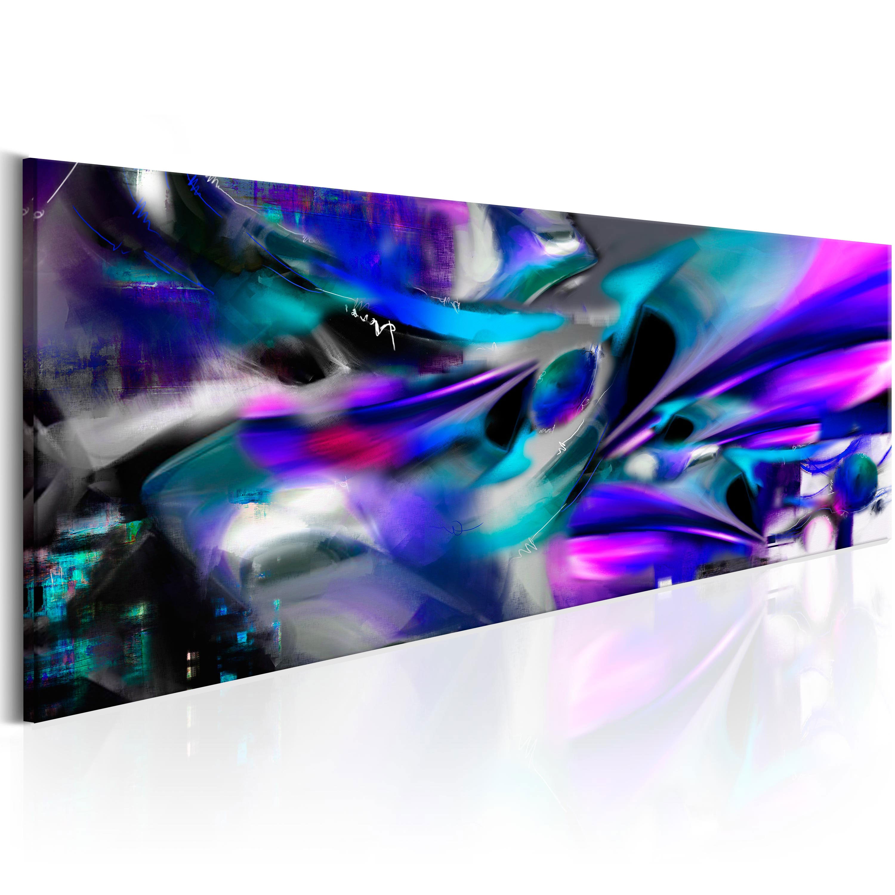 Tableau Tempête de cobalt - L 150 x H 50 cm | Leroy Merlin