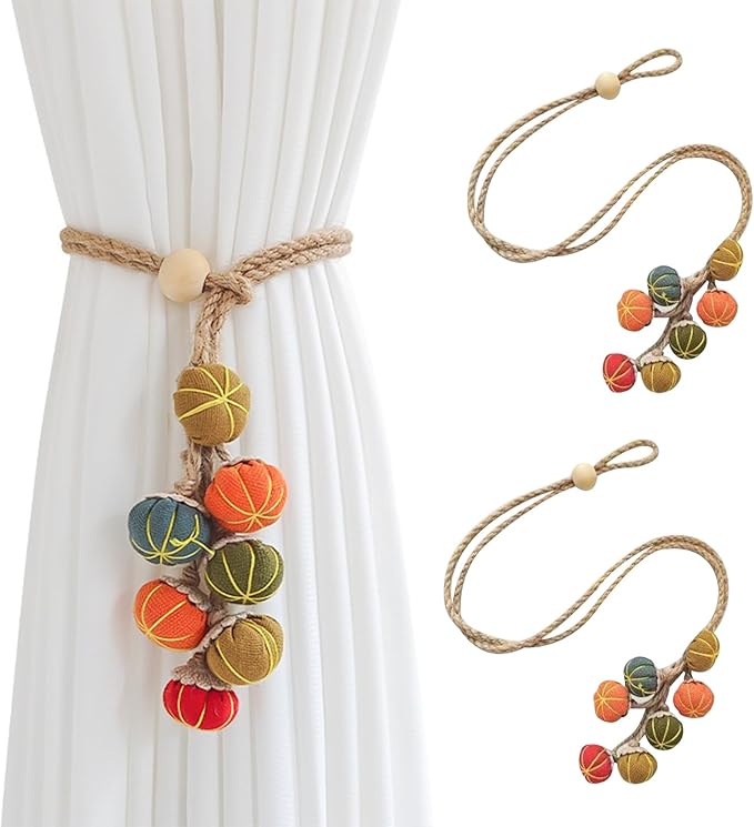 Lot de 2 Embrasse pour Rideaux Embrasses de Rideaux Bohème Brochettes ...