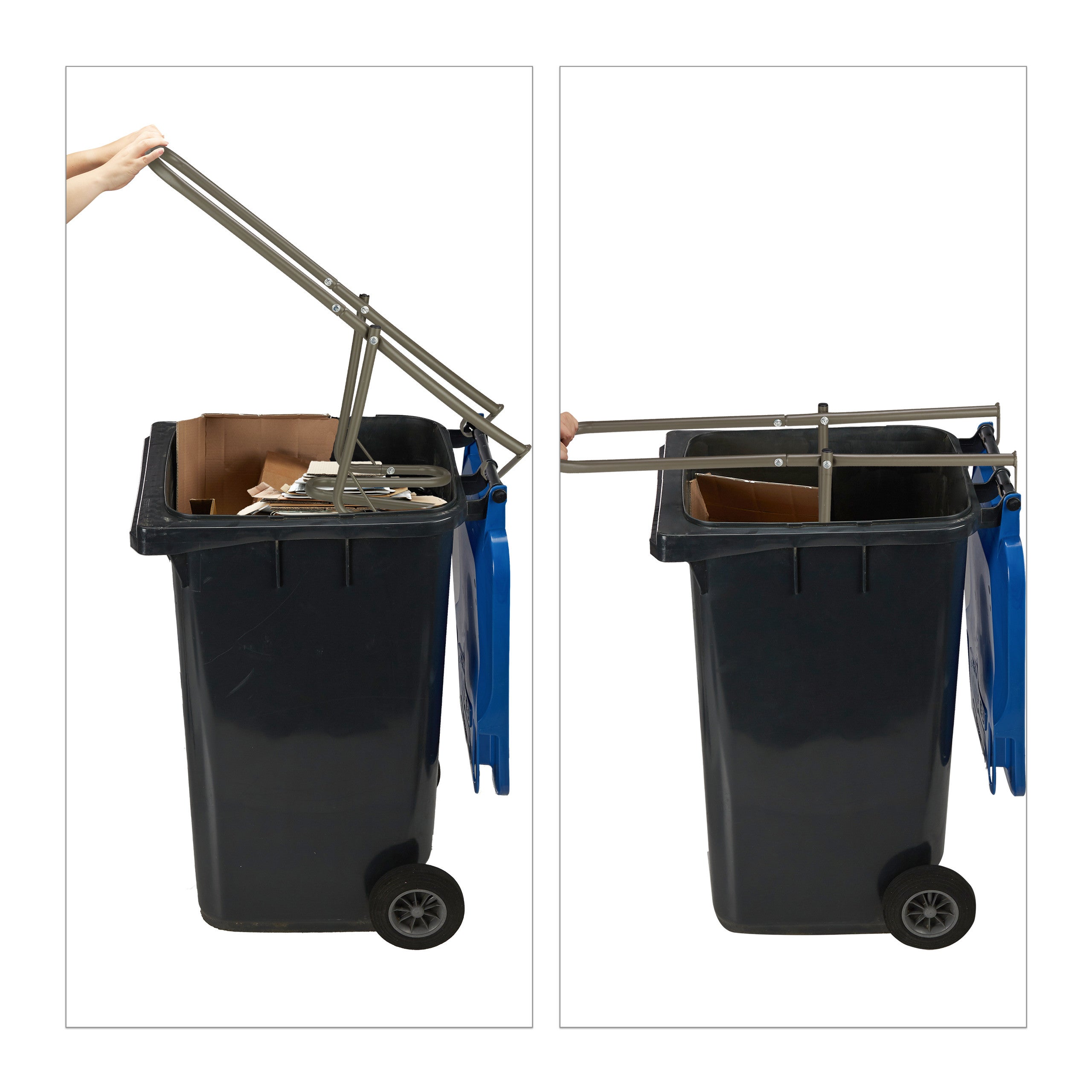 Relaxdays Compactador Manual Basura, Prensa Residuos Domésticos, Papel ...