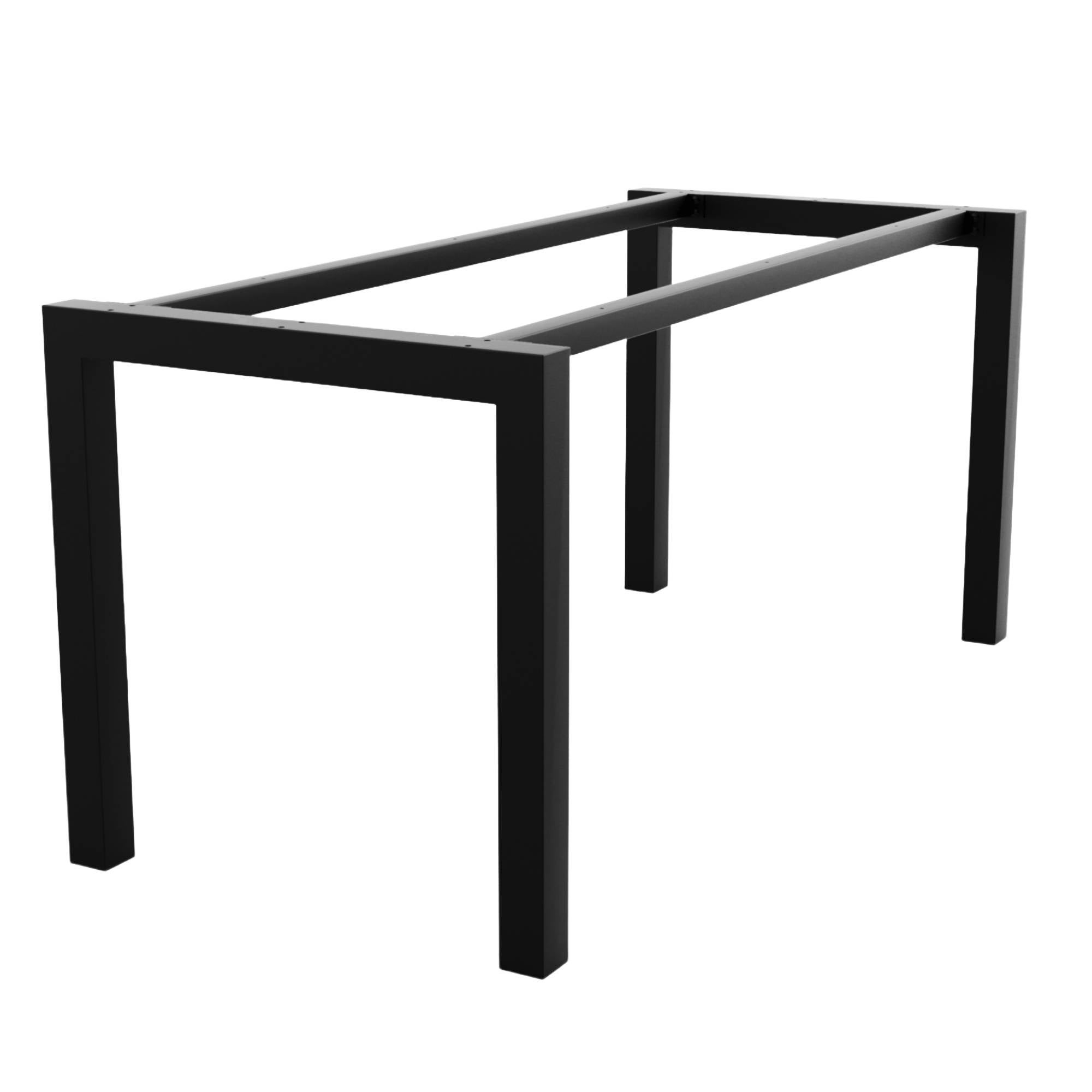 MetaloPro Etamin - Gambe per tavolo in metallo nero, rettangolari ...