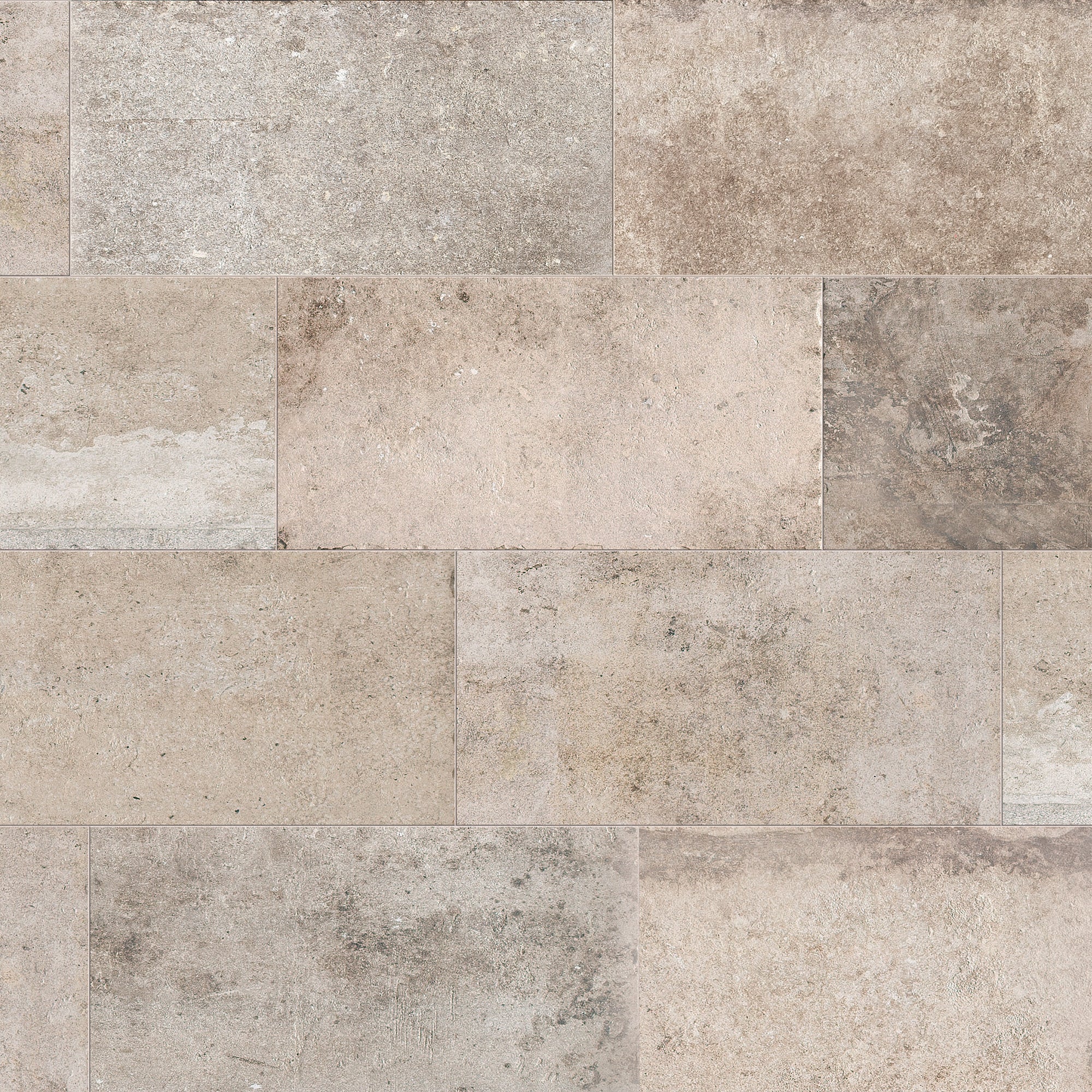 Dalle sol extérieur grès cérame Premium effet pierre beige Pisa l.40 x ...