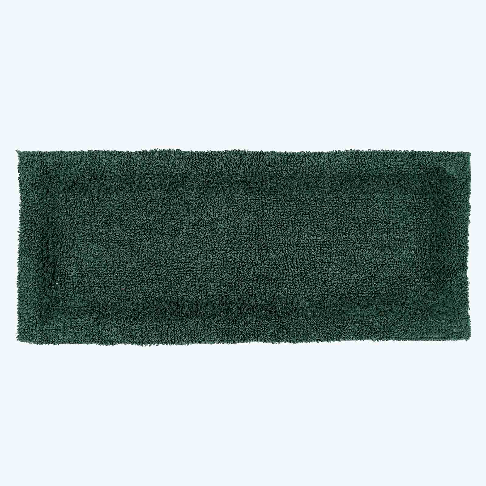 Homescapes Tapis de bain long en coton, 40 x 100 cm - Vert mousse ...