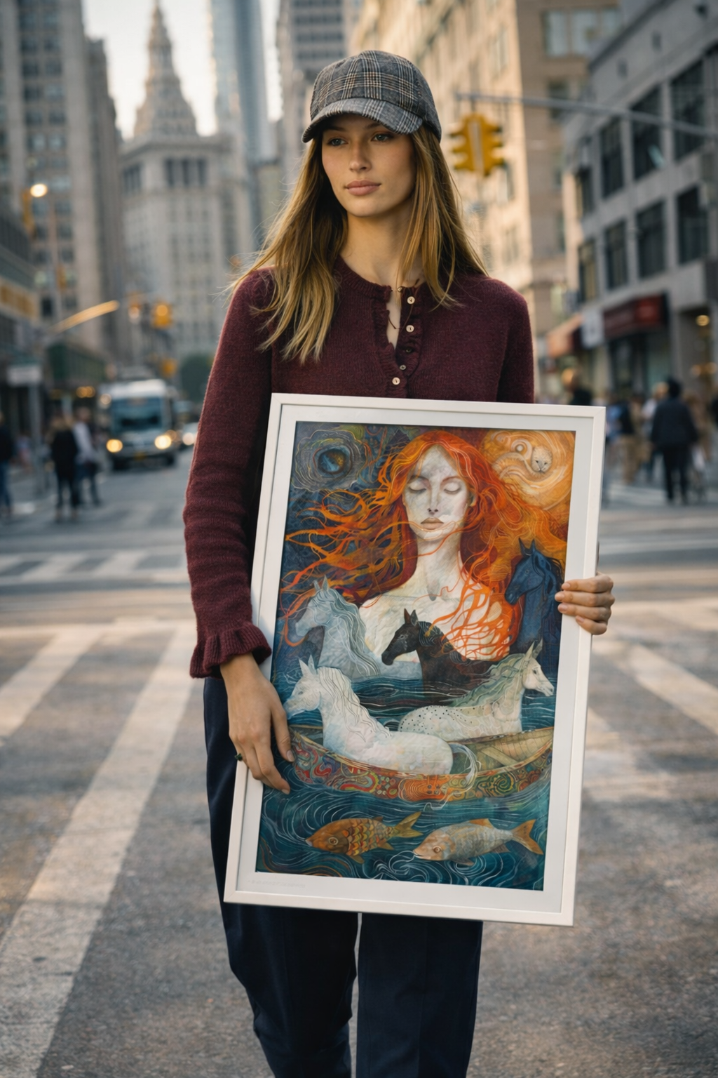 Lámina para enmarcar, 30x40. POLARTE-E "Fluir de Sueños Incandescentes ...