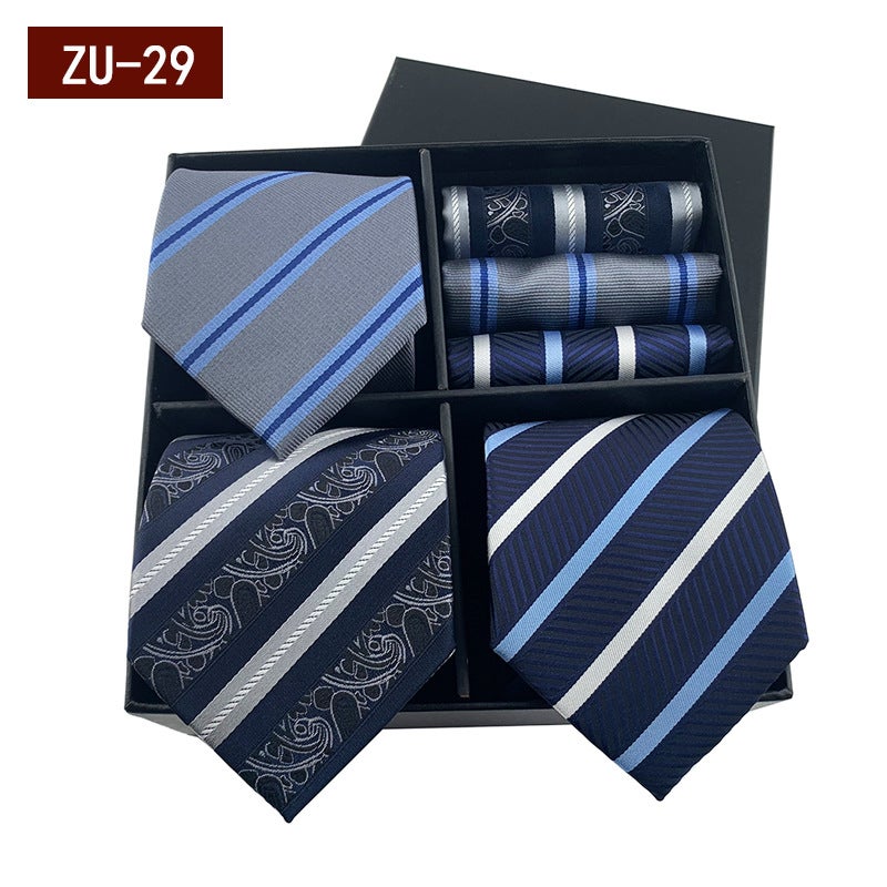 Coffret cadeau cravates en soie ensemble Hanky 3 styles cravate pour ...