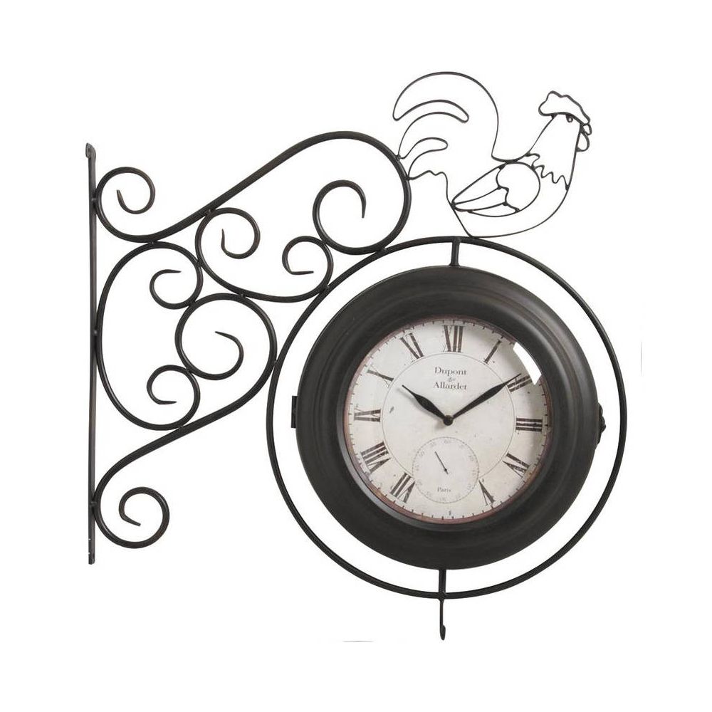 Reloj de pared de doble cara con forma de gallo | Leroy Merlin