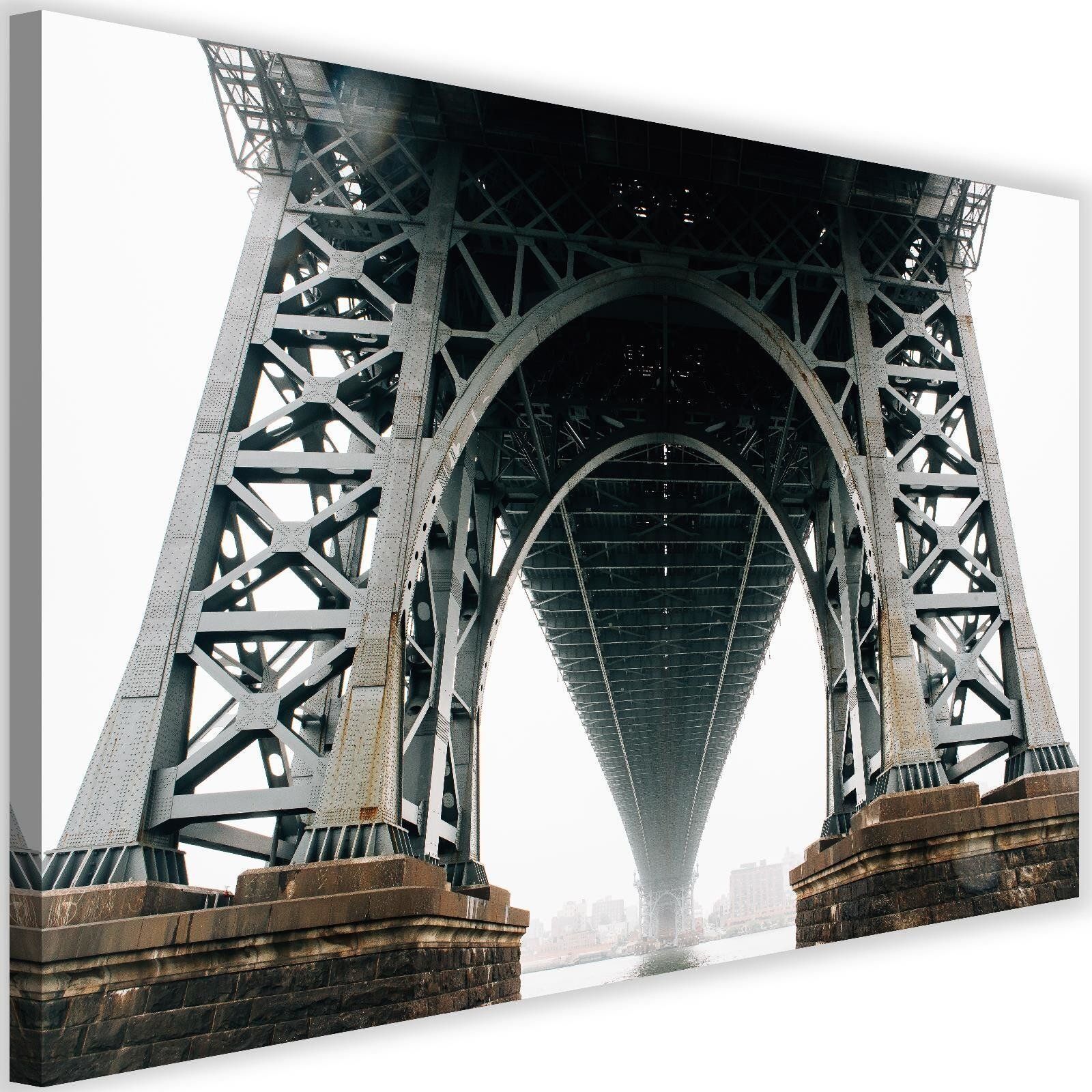 Tableau Sous Le Pont De Brooklyn 60 X 40 Cm Leroy Merlin