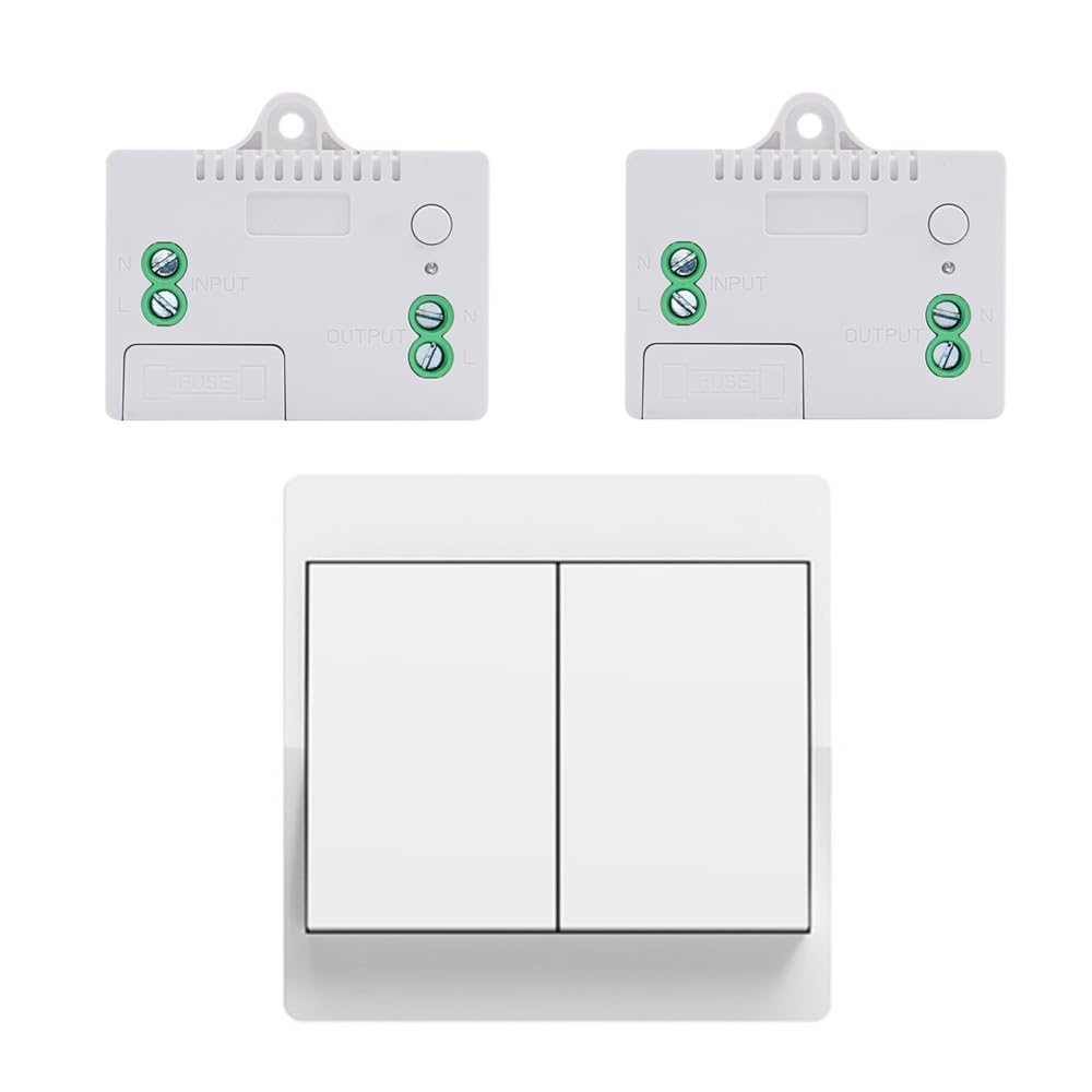 Interruptor inalámbrico - Kit de interruptor inalámbrico autoalimentado ...