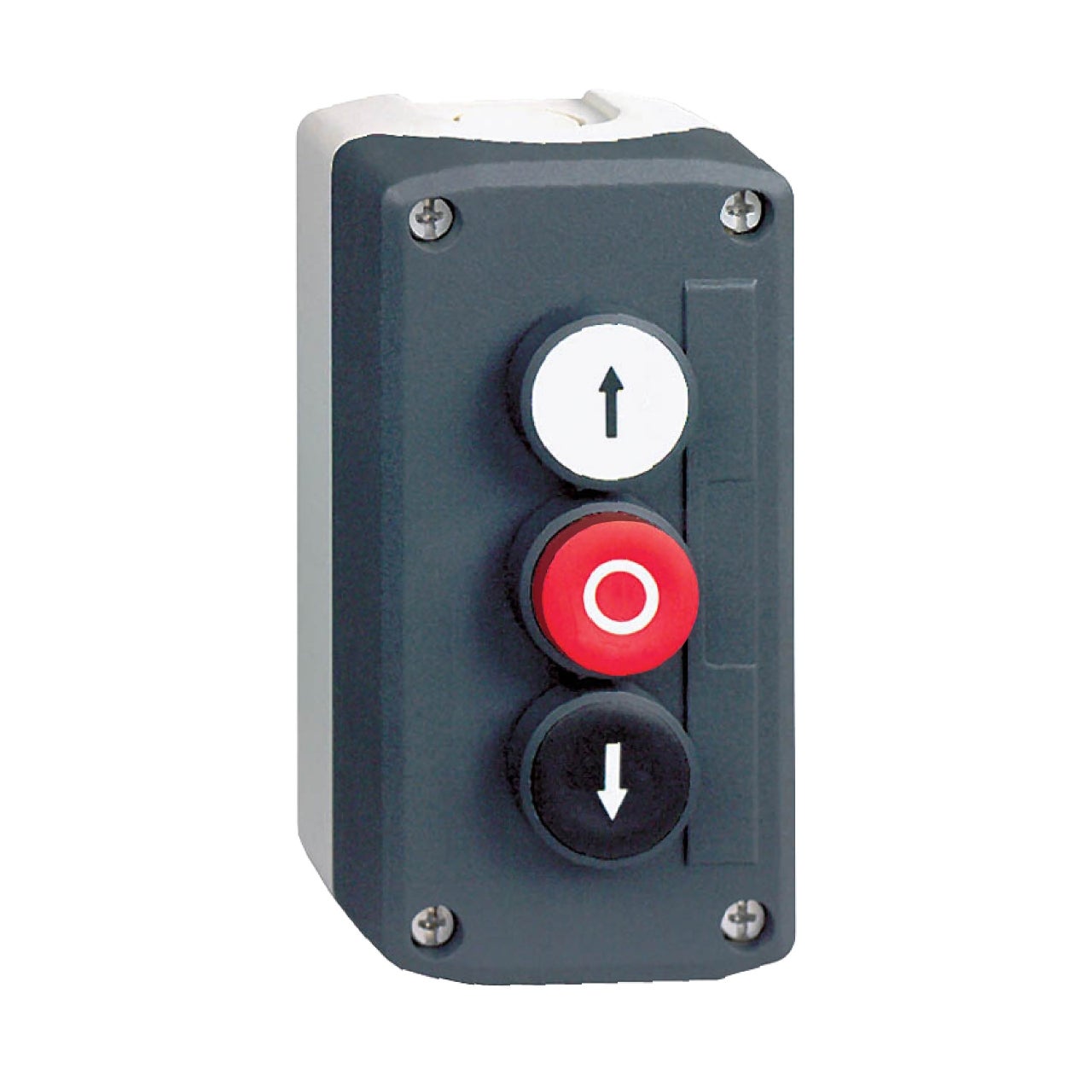 Boite à bouton - harmony xal - 3 bouton poussoir - blanc, rouge et noir ...