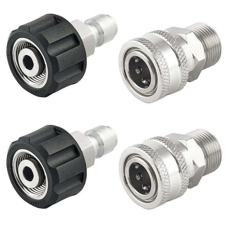 Ensemble d'adaptateurs pour nettoyeur haute pression, kit de connexion rapide, M22 14 mm à M22 ...