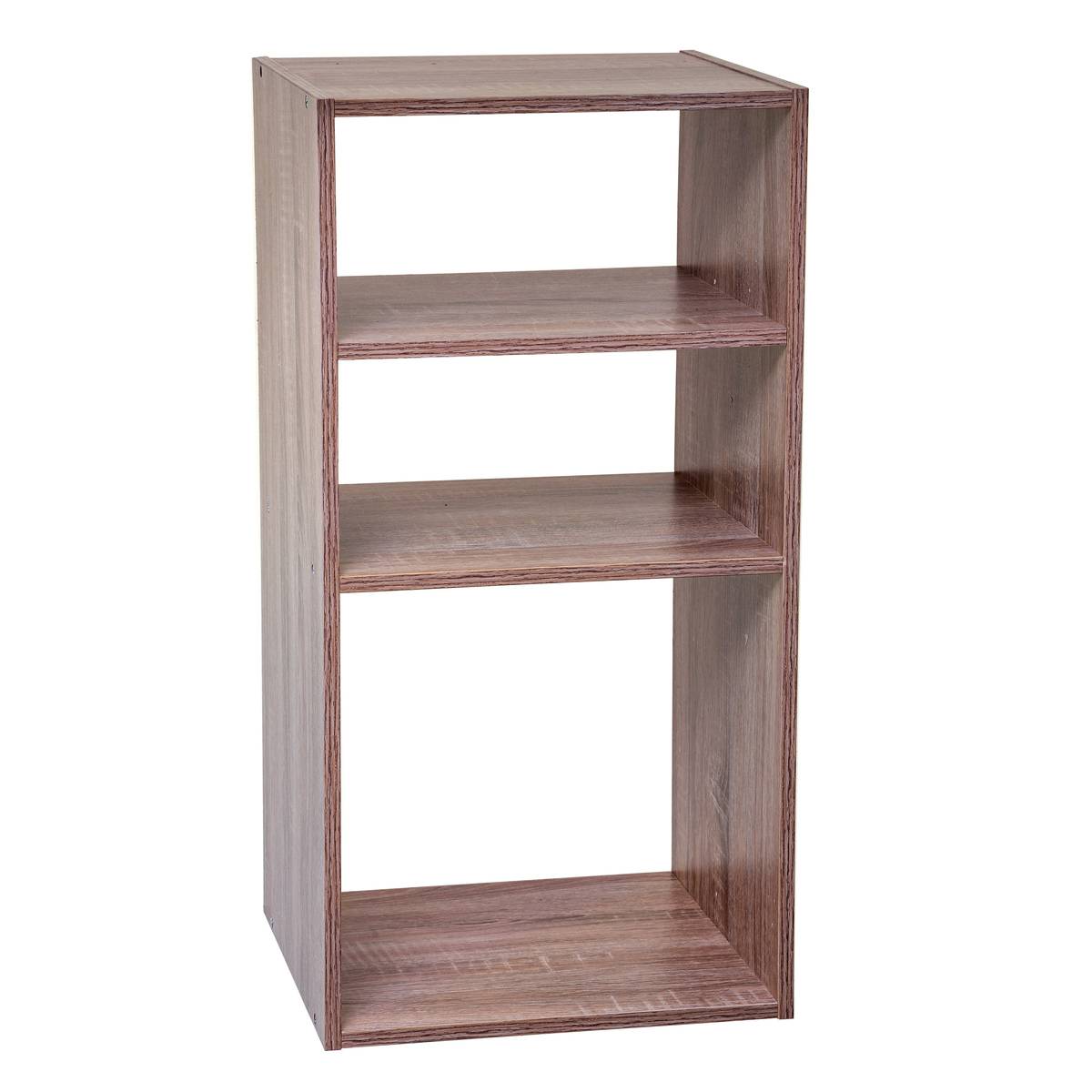Ripiano in legno 2 + 1 custodie in mix naturale | Leroy Merlin