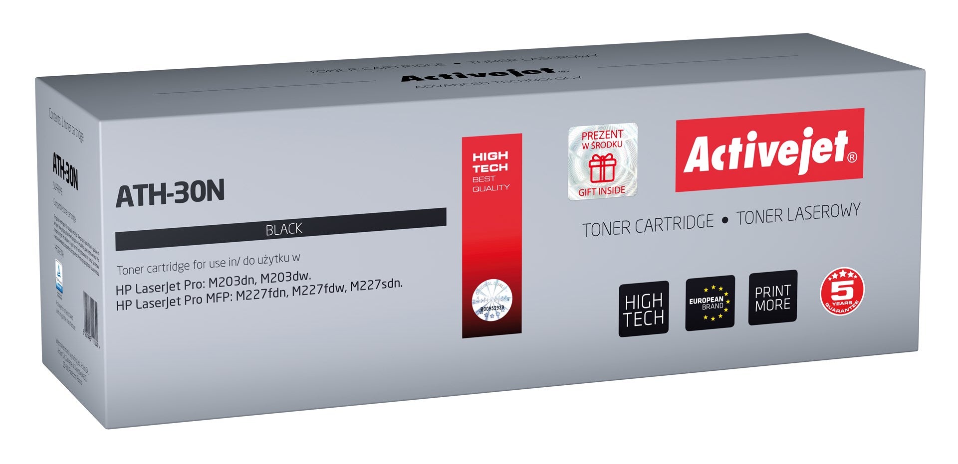 Toner Activejet ATH-30N (sostitutivo per HP 30A CF230A; Supreme; 1600 ...