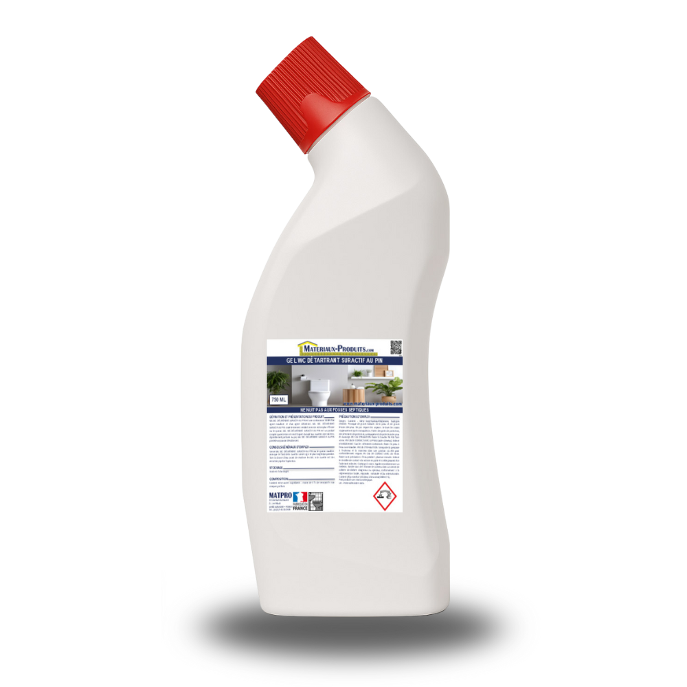 Gel wc détartrant suractif au pin Flacon bec canard 750 ml - GELWC10 ...