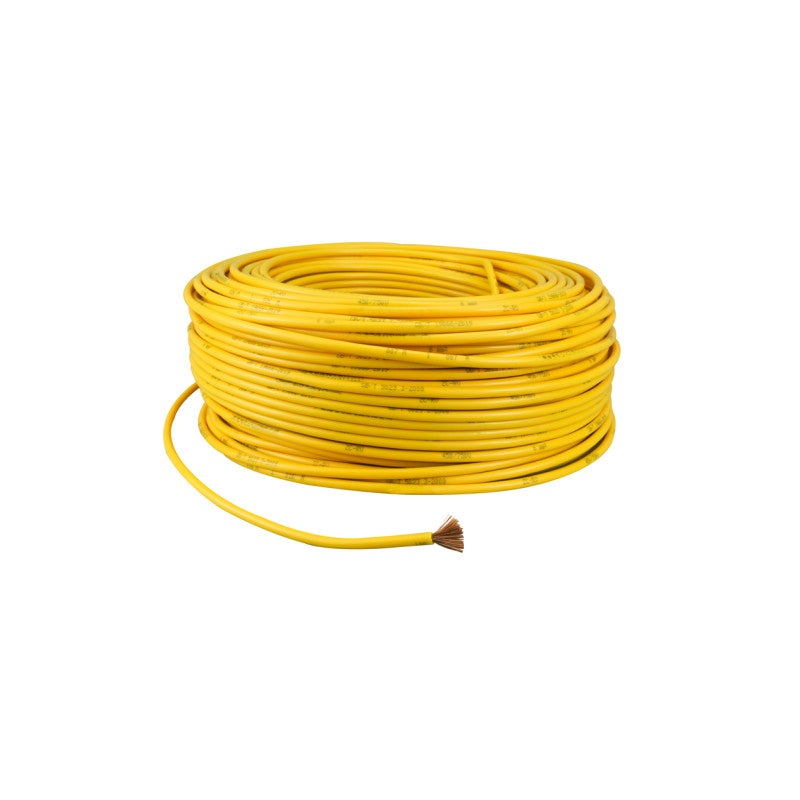 6mm2 Multibrins Cable flexible monoconductor - bobina amarilla 100m ...