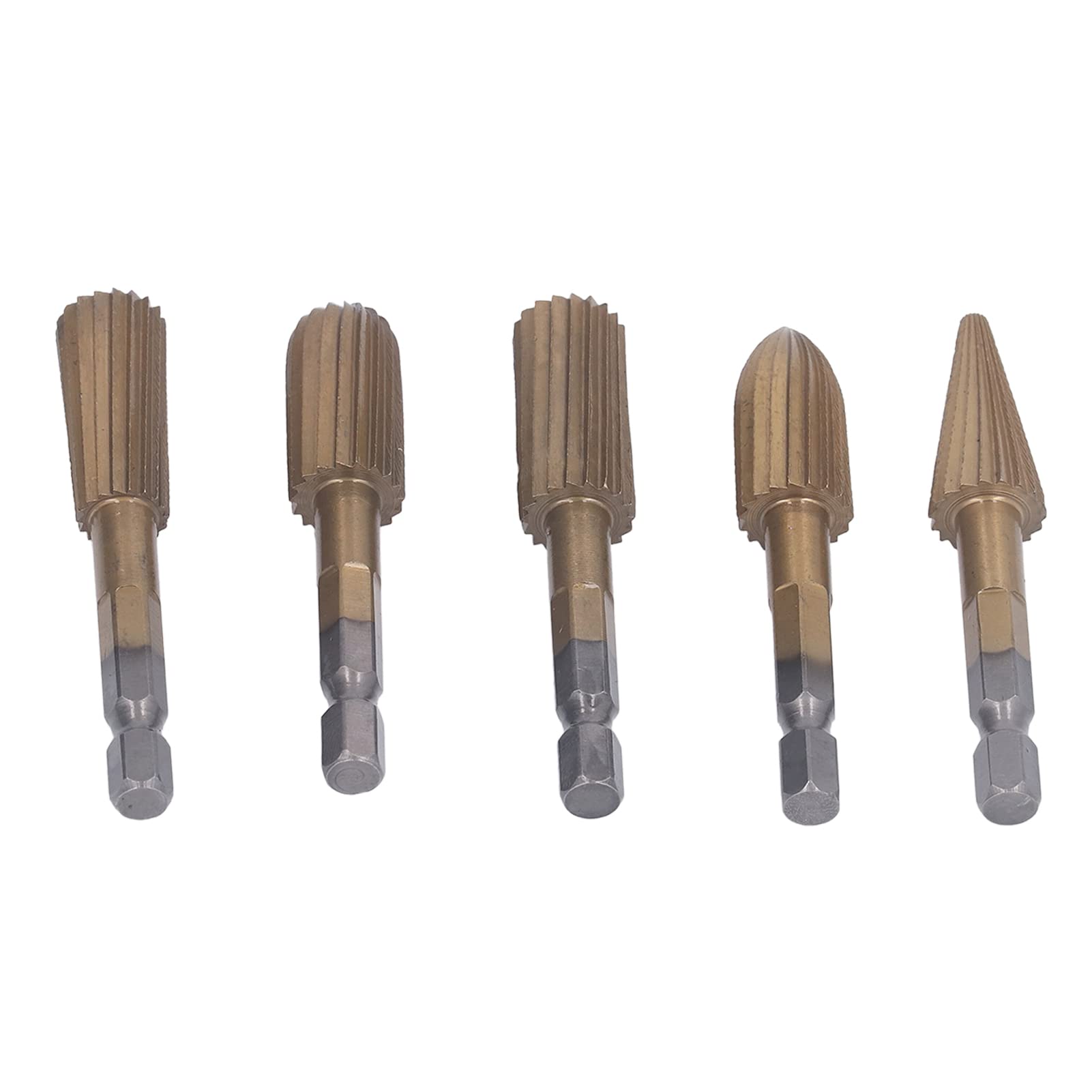 5 piezas de herramientas de lima rotatoria de 1/4 pulg., limas de corte ...