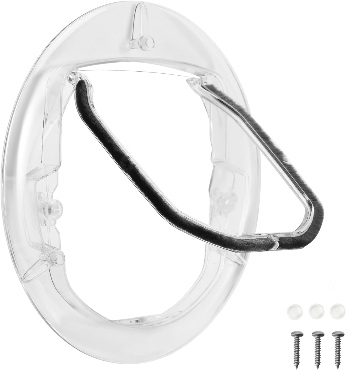 Chatière transparente verrouillable à 4 positions pour chat et petit ...