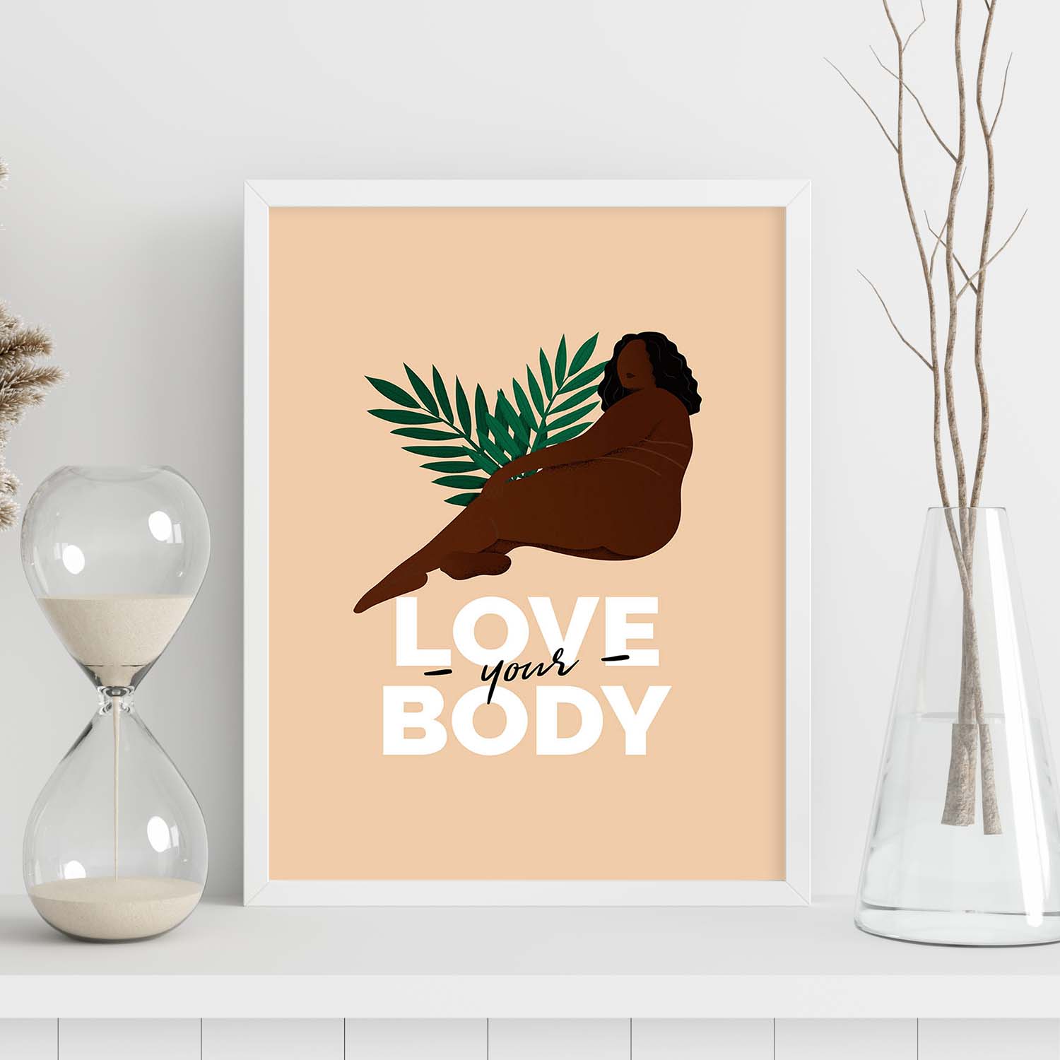 Lámina Ama Tu Cuerpo Pósters Con Ilustraciones Sobre El Amor Propio Y ...