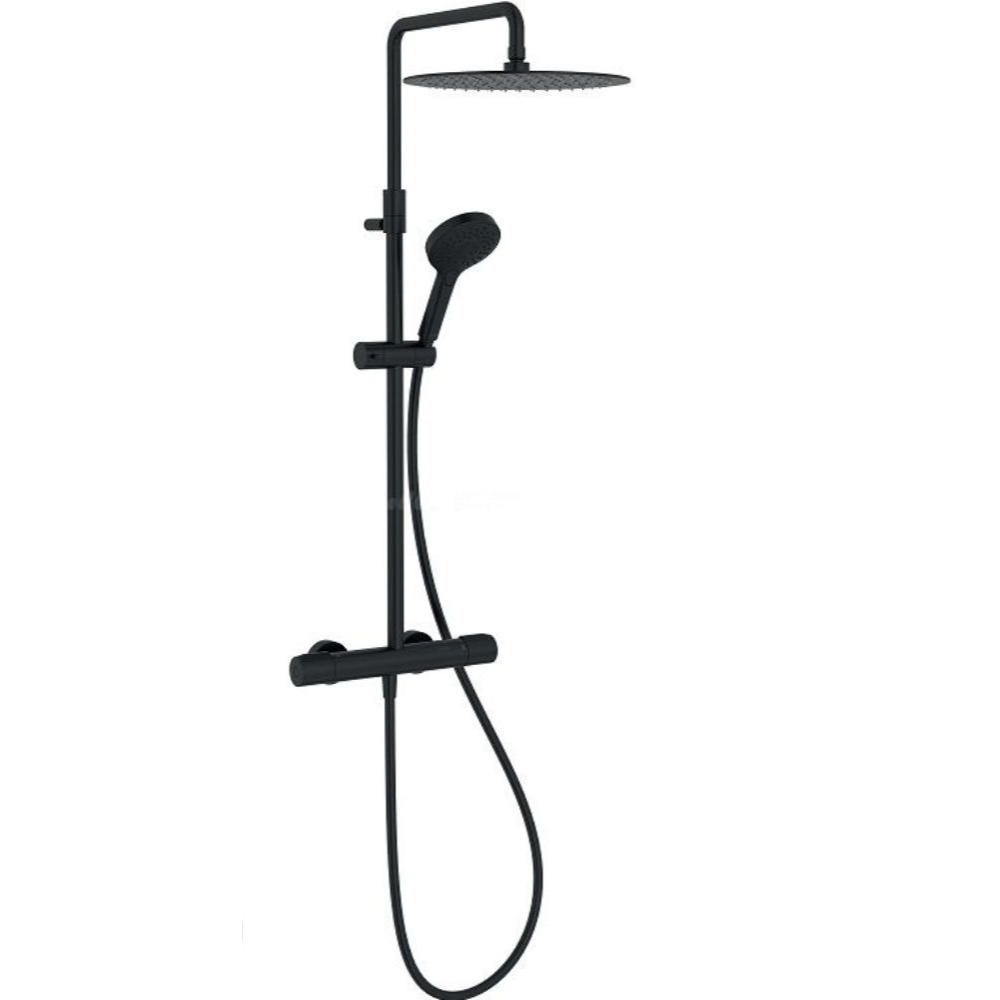 JACOB DELAFON Metro Columna de ducha termostática de 3 chorros, ahorro ...