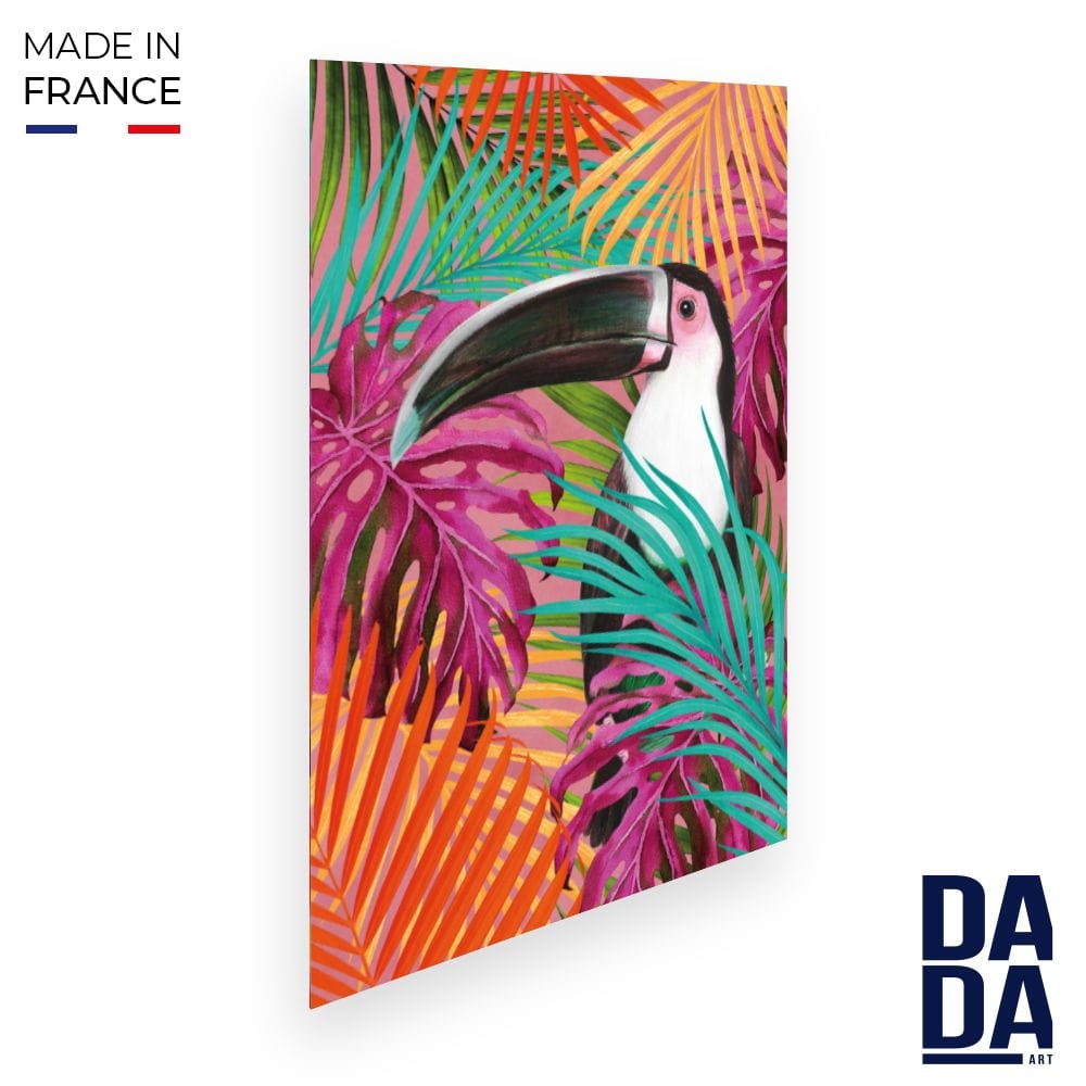 Affiche Toucan Vibrant 60x80cm Fabriqué En France Dada Art
