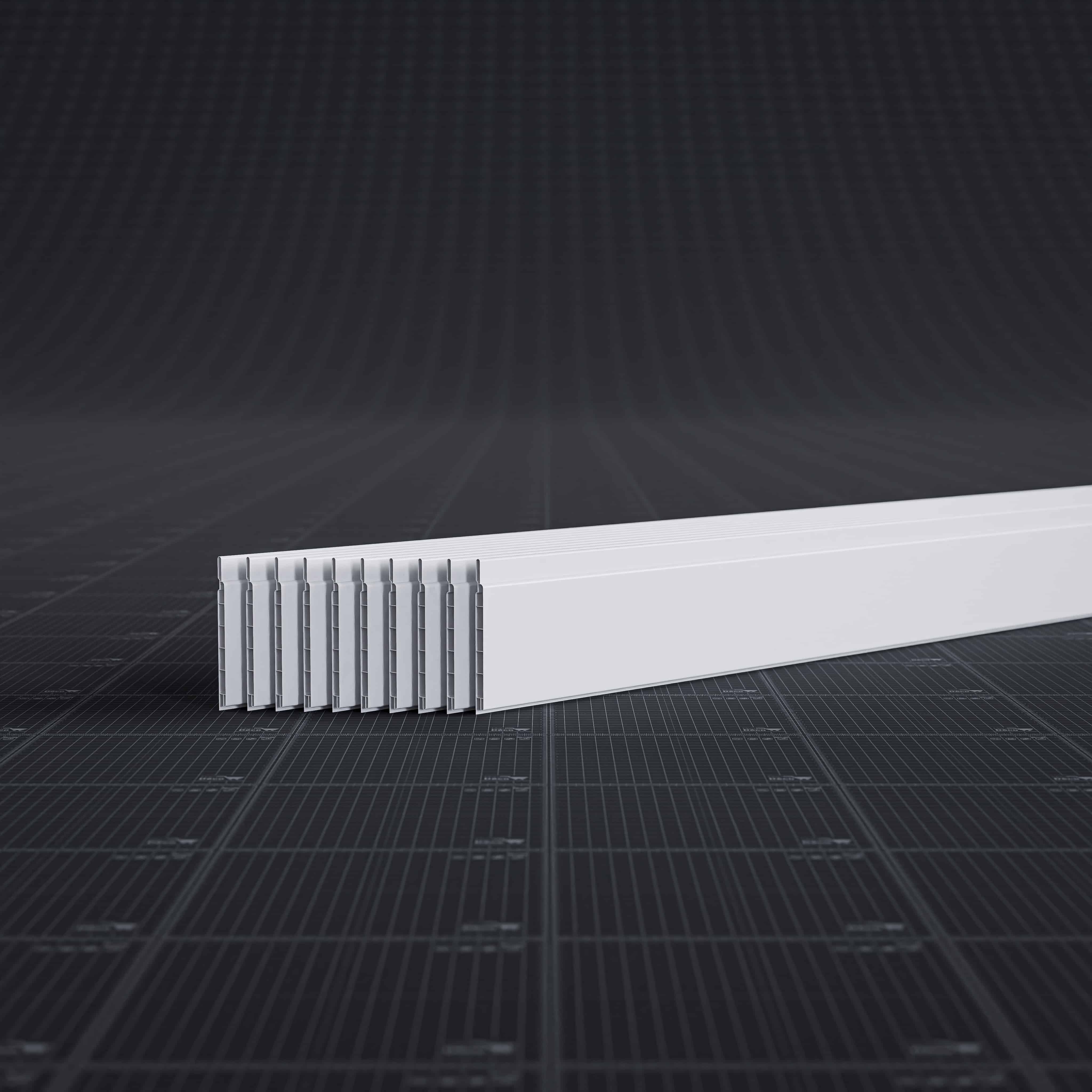 Lambris PVC 100 mm - Lot de 10 Lames - Blanc - 2,60 m, 2600 x 100 x 8 ...