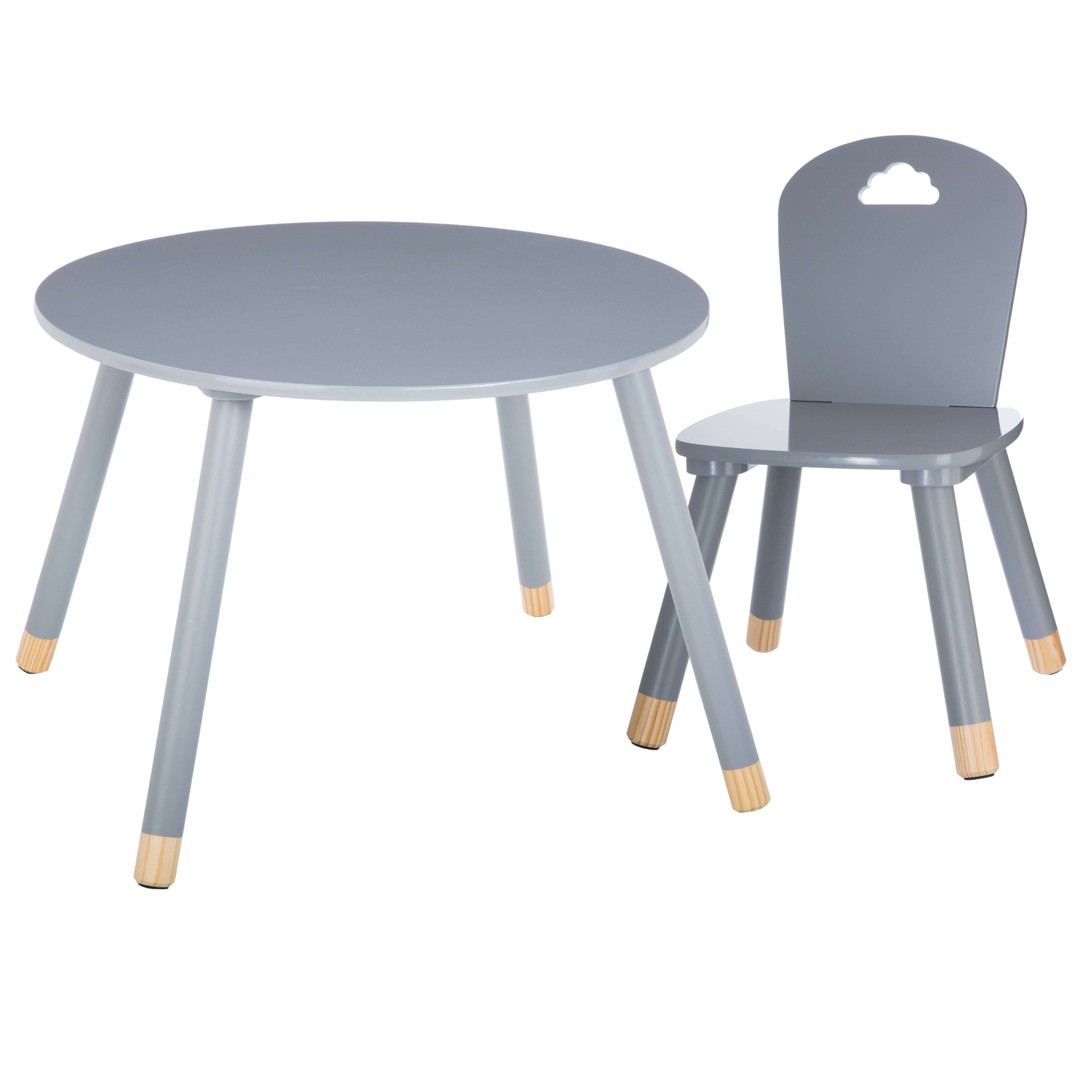 Pack de Muebles Infantiles Estilo Infantil con Mesa y Silla en Color ...