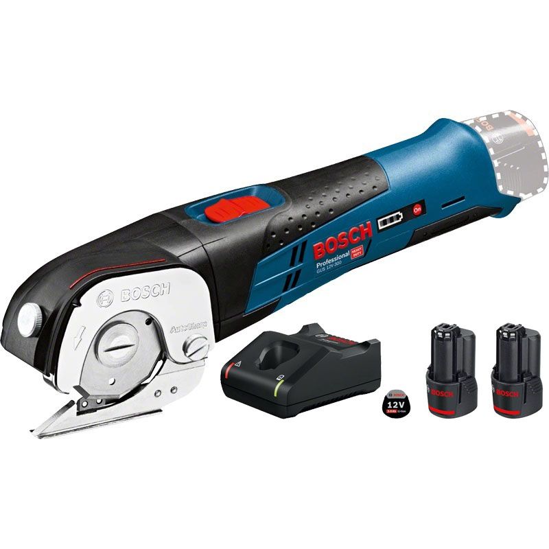 Cisaille sans fil Bosch GUS 12V300 12 V 2 batteries 3 Ah chargeur GAL ...