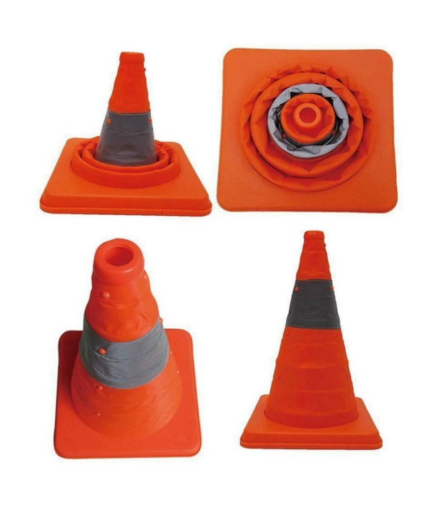 Trade Shop - Cono Telescopico Stradale Altezza 45cm Base 24x24cm ...