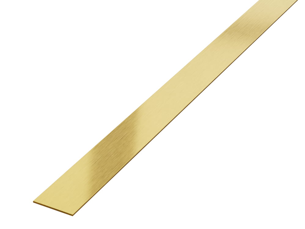 Bande murale décorative en acier inoxydable satin Gold - 1cm x 270cm ...