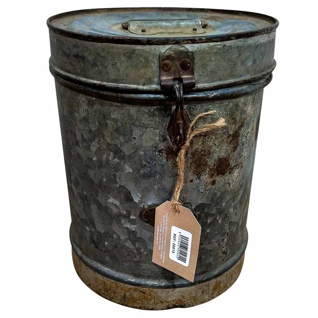 Bidón de metal marrón 23x23x29 | Leroy Merlin