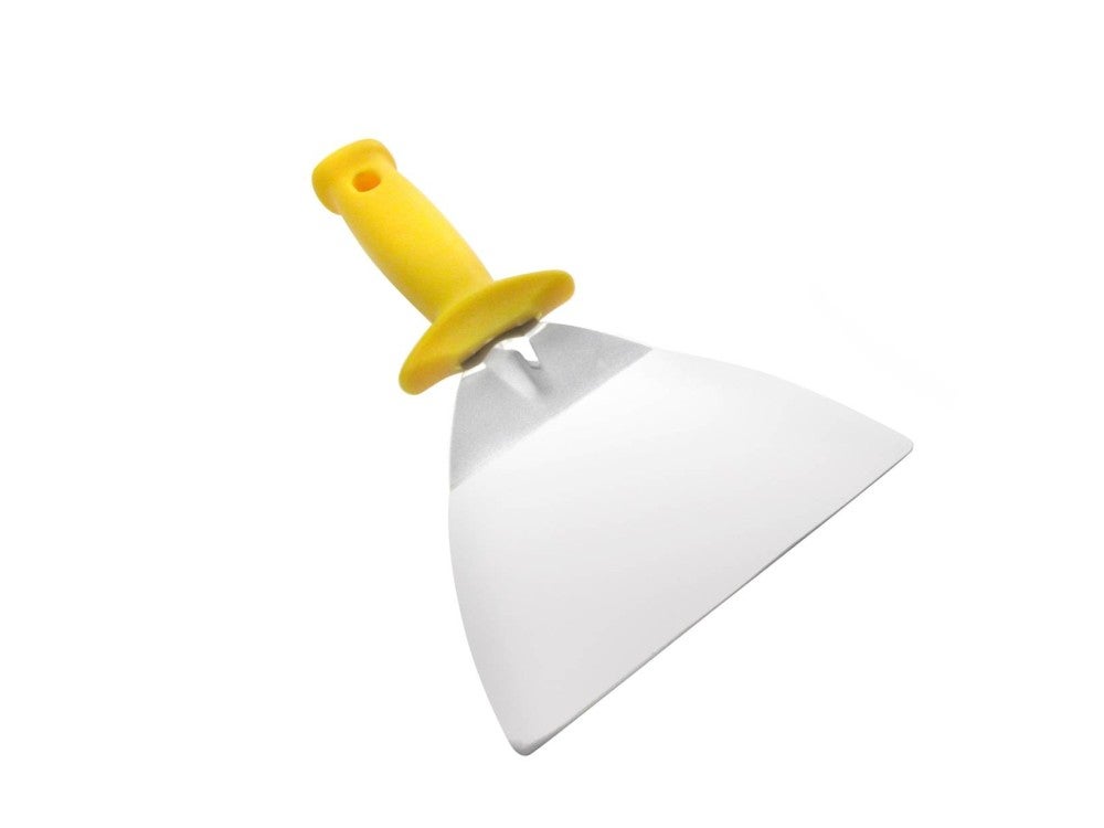 Espátula de acero inoxidable doblada 12cm Amarillo Lilly Codroipo | Leroy Merlin