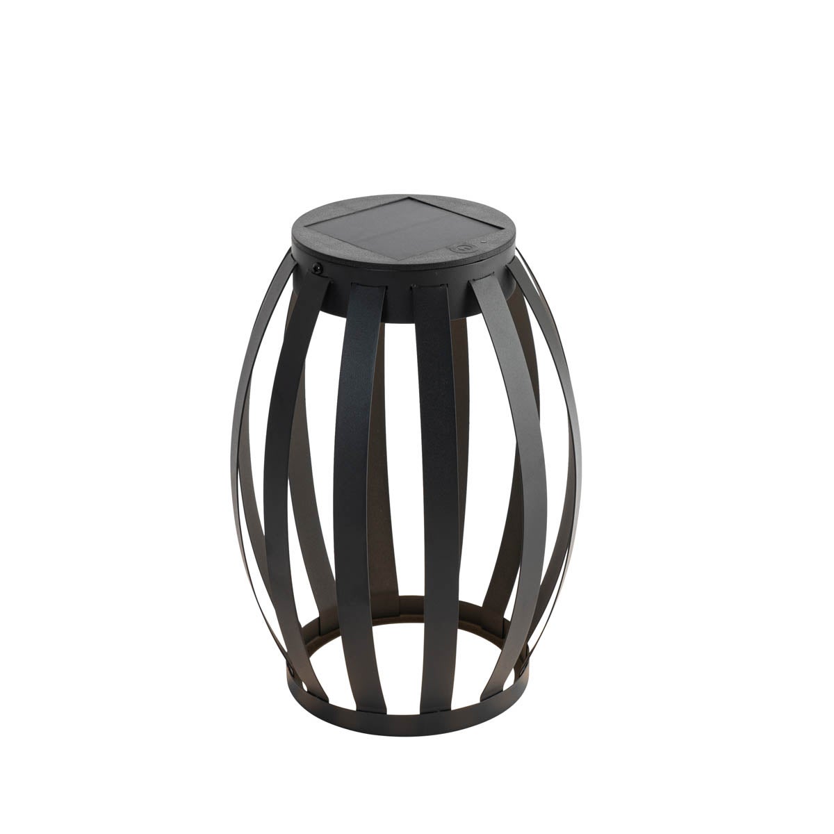 Lámpara de mesa de exterior negra con atenuador de 3 pasos, solar y ...