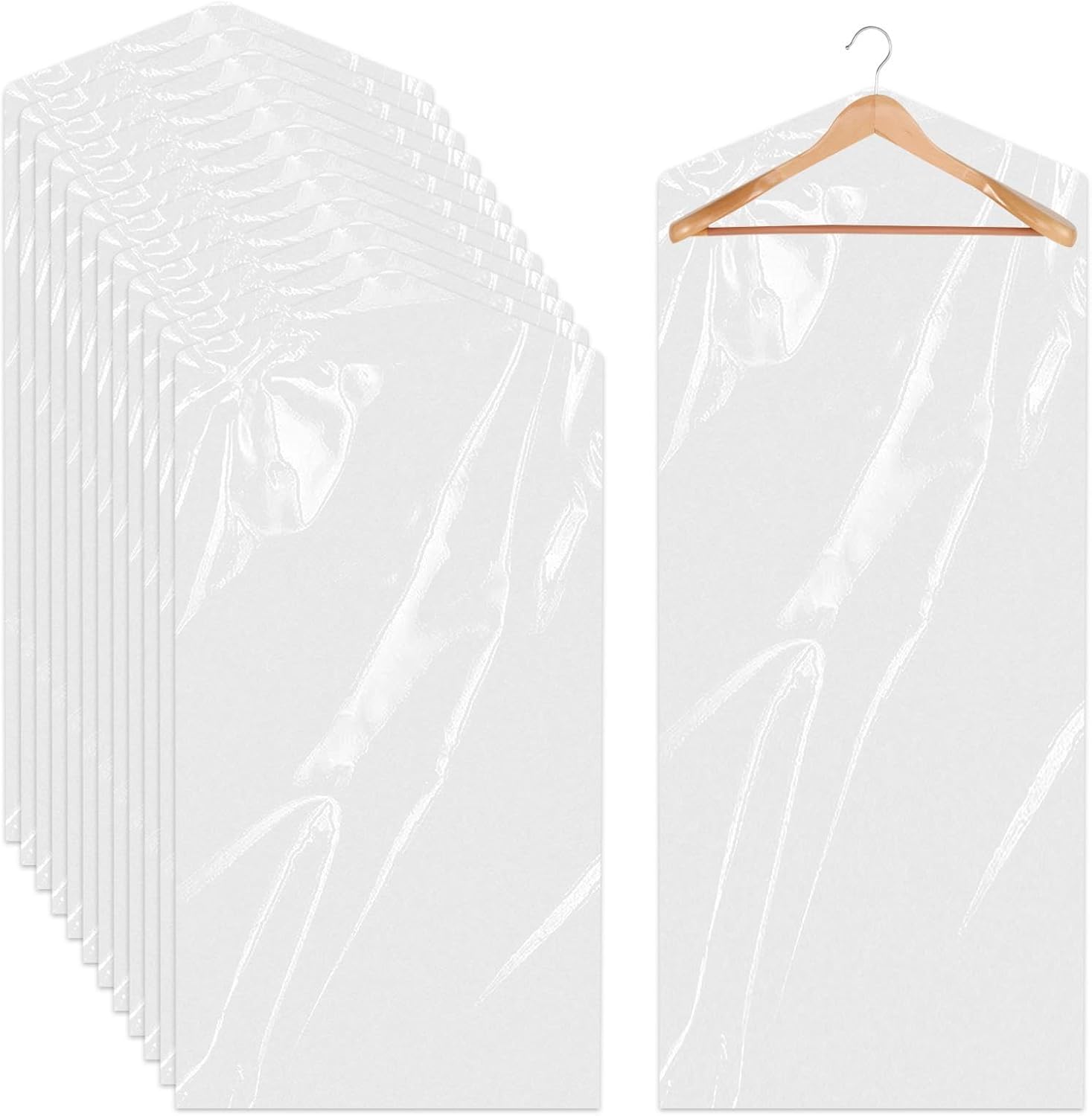 Lote de 12 fundas transparentes para ropa de 60 x 150 cm. Fundas para ...