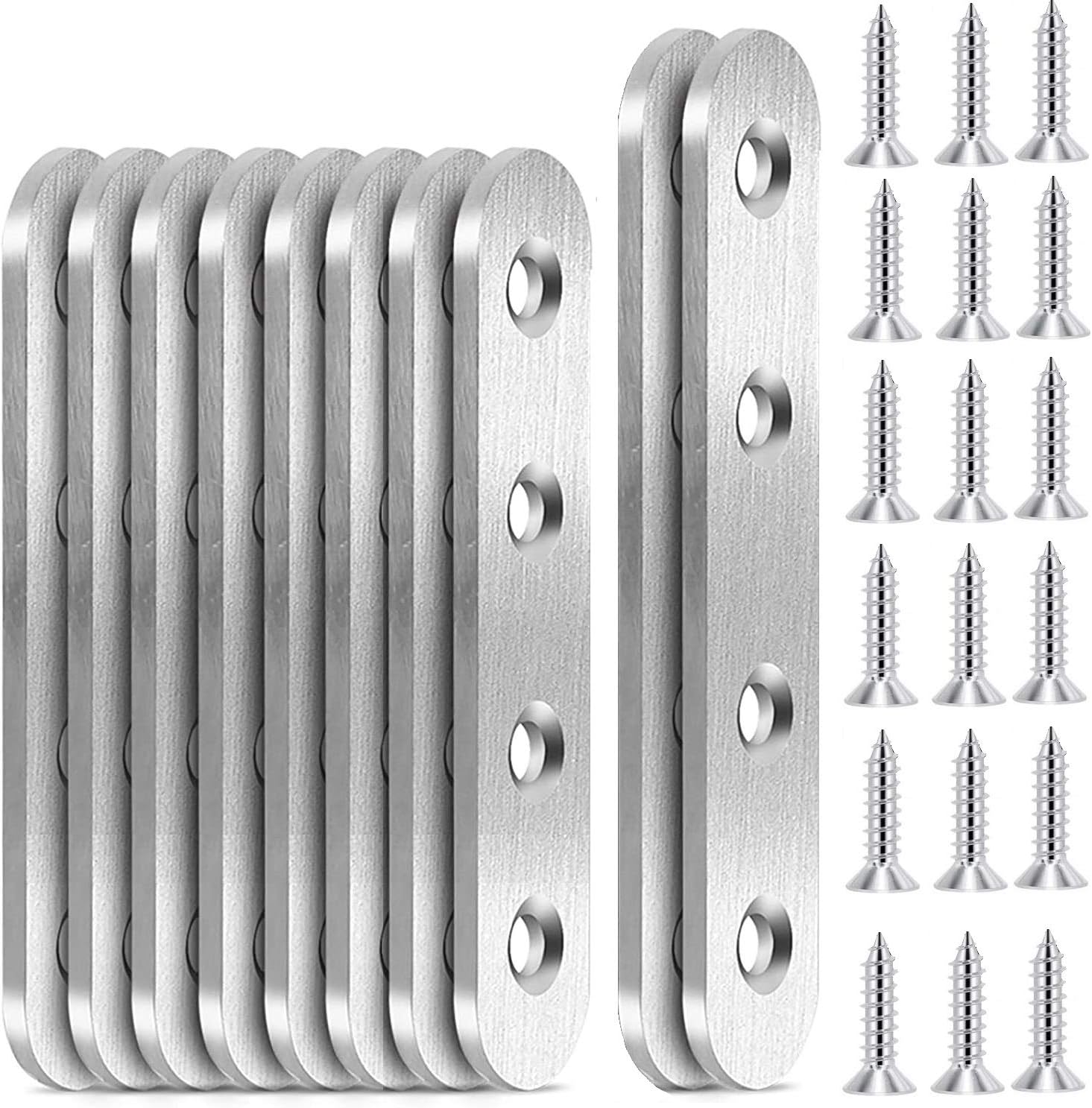 10PCS Fixation Droits Plats Plaques Pattes D'assemblage en Inox Sont ...