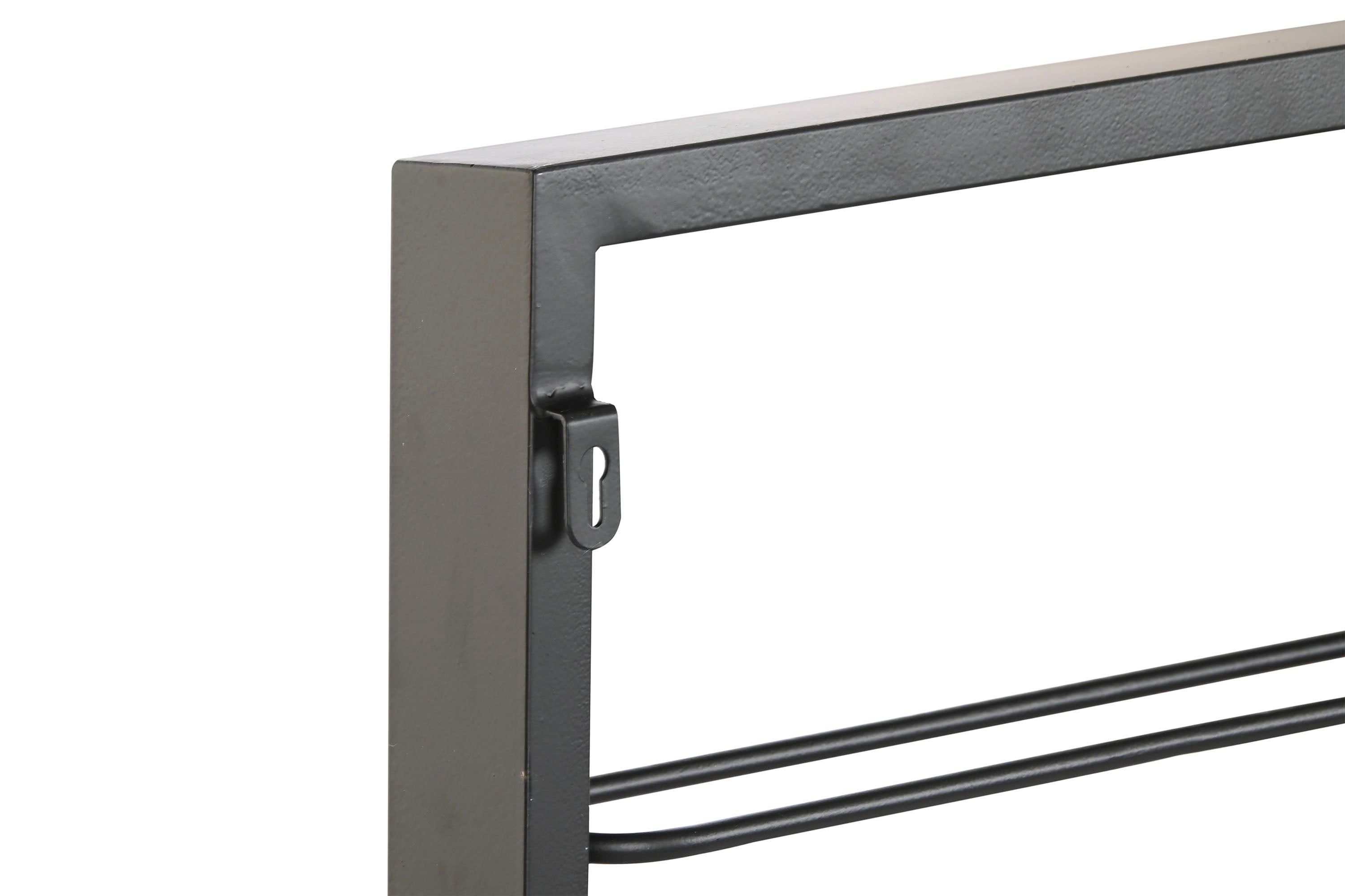 PACK DE 2 BOTELLERO METAL 42X6X120 8BOT, PARED NEGRO | Leroy Merlin