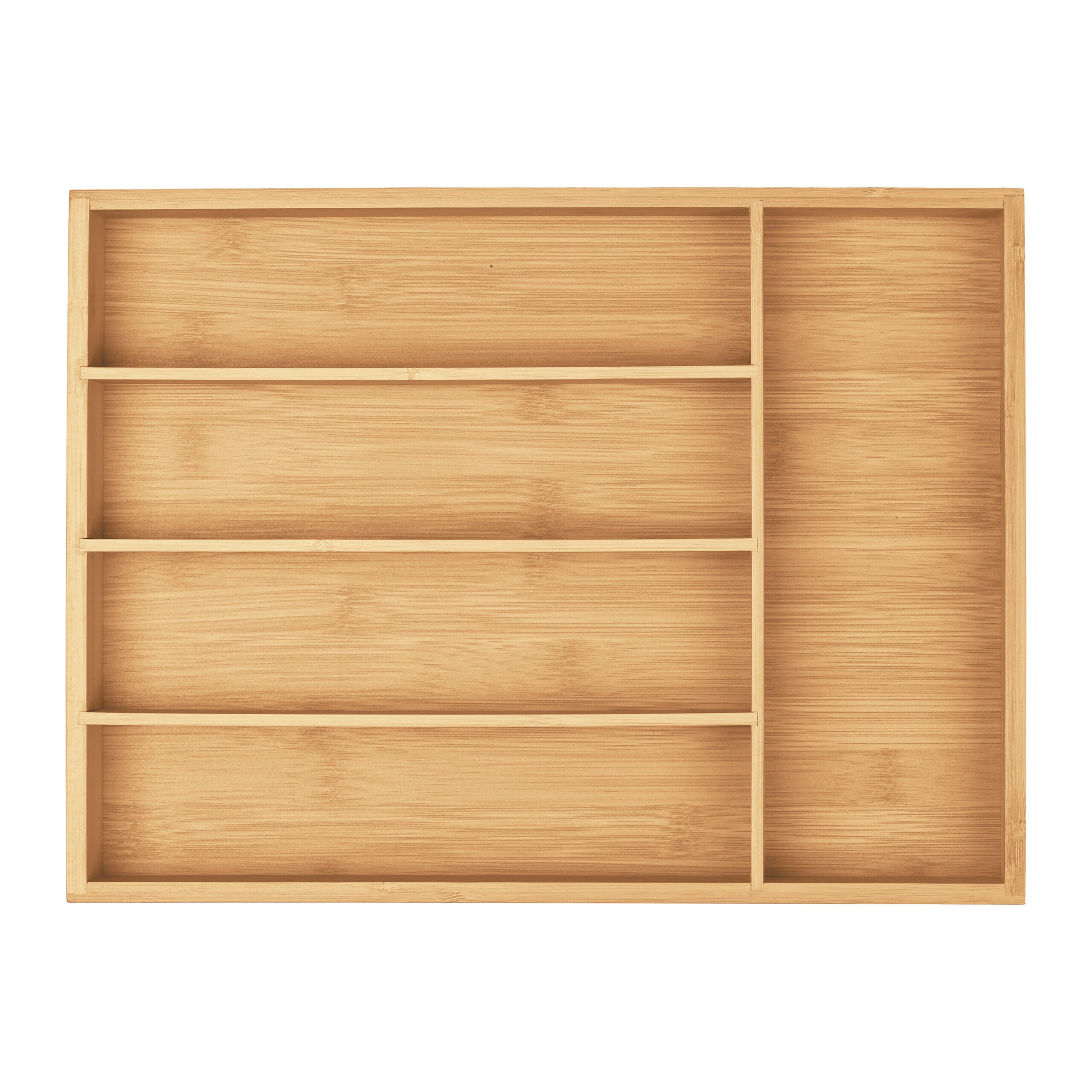 Relaxdays Portaposate da Cassetto, 5 Scomparti, in bambù, HLP 5 x 35,5 ...