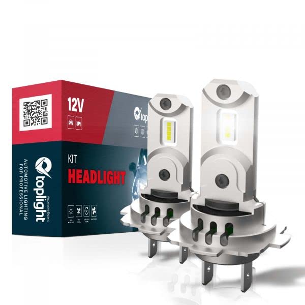 HEADLIGHT TOPLIGHT 417597 KIT LED (2pz.) H7/H18 ATT.ORIGINALE c/vent ...