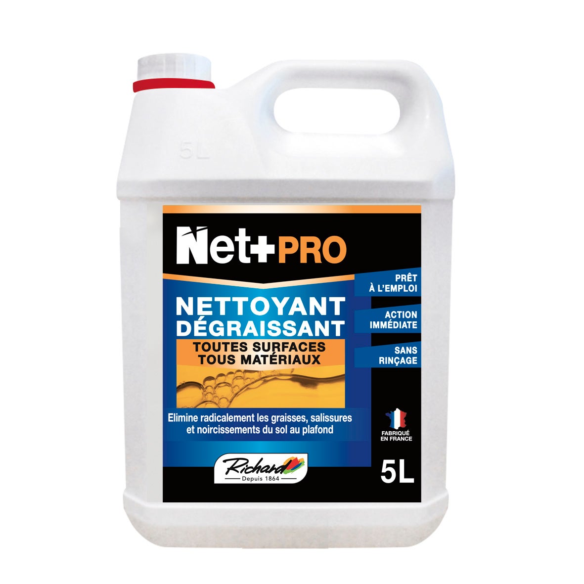 Net+ Prro Nettoyant Dégraissant - 5 Litres | Leroy Merlin