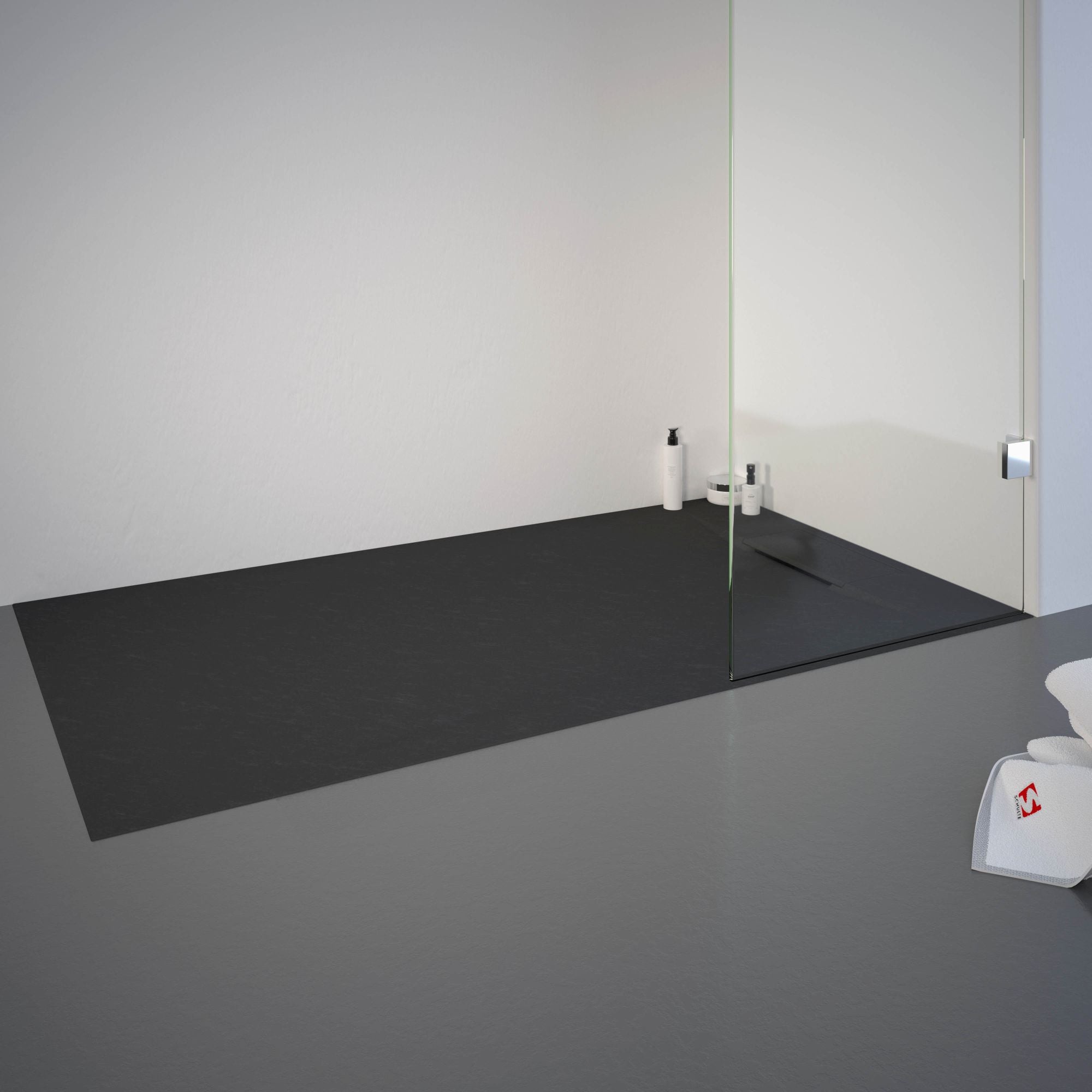 Schulte receveur de douche, 80x140x3,2cm, anthracite, effet pierre ...