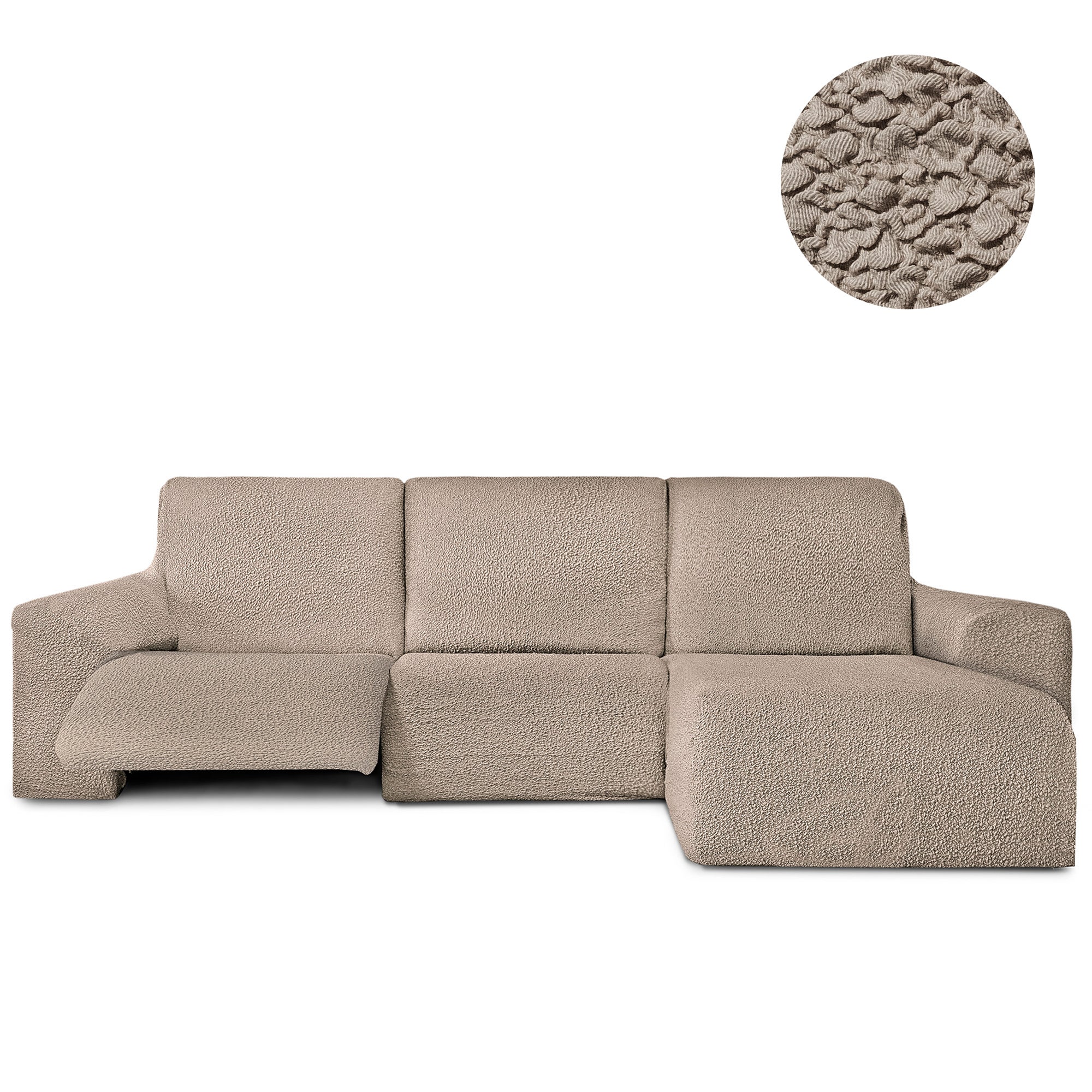 Roc Relax Housse de Canapé Bi-élastique Adaptable Méridienne Courte ...