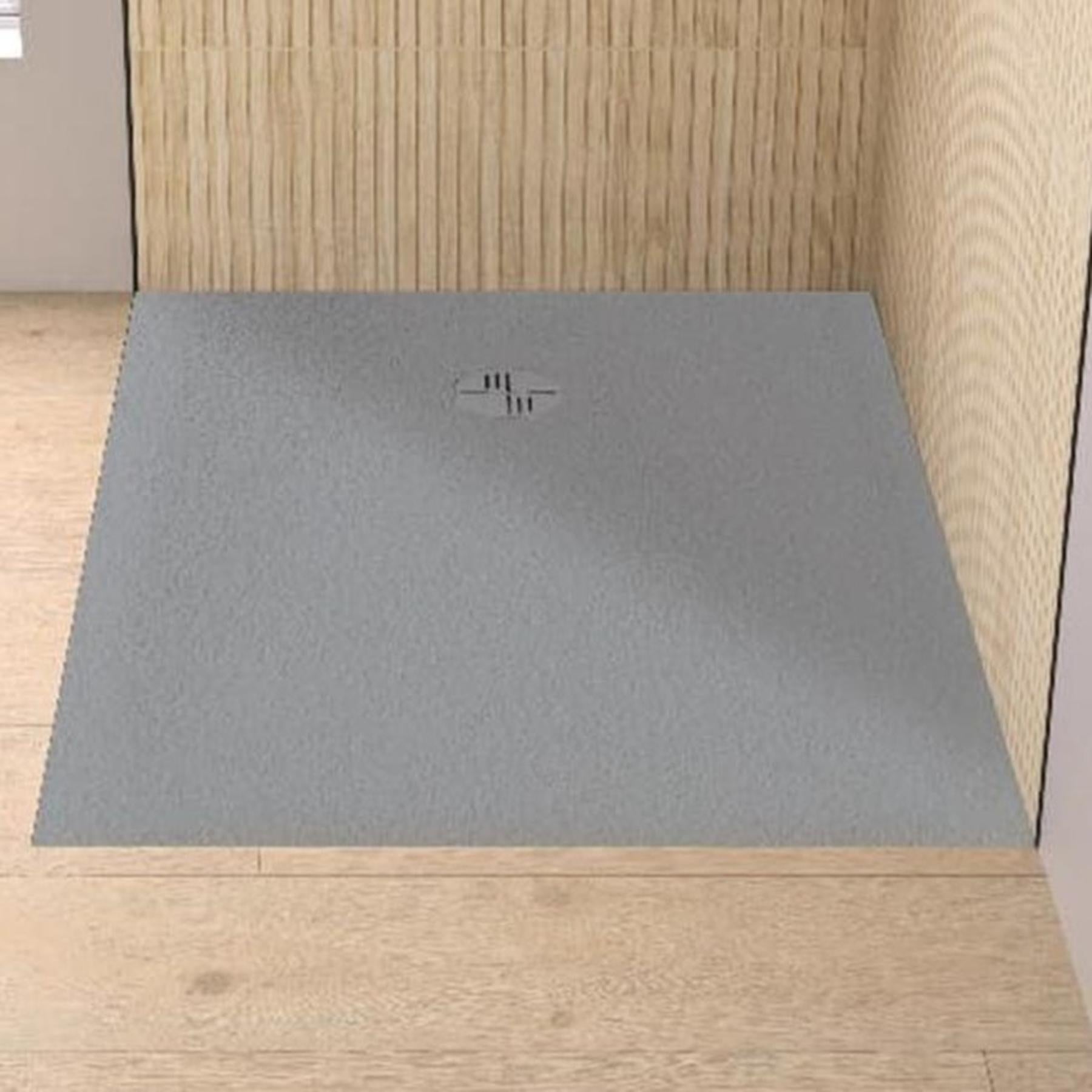 Kinedo Kinemoon Evo 100x90 ducha receptor gris textura piedra lunar ...