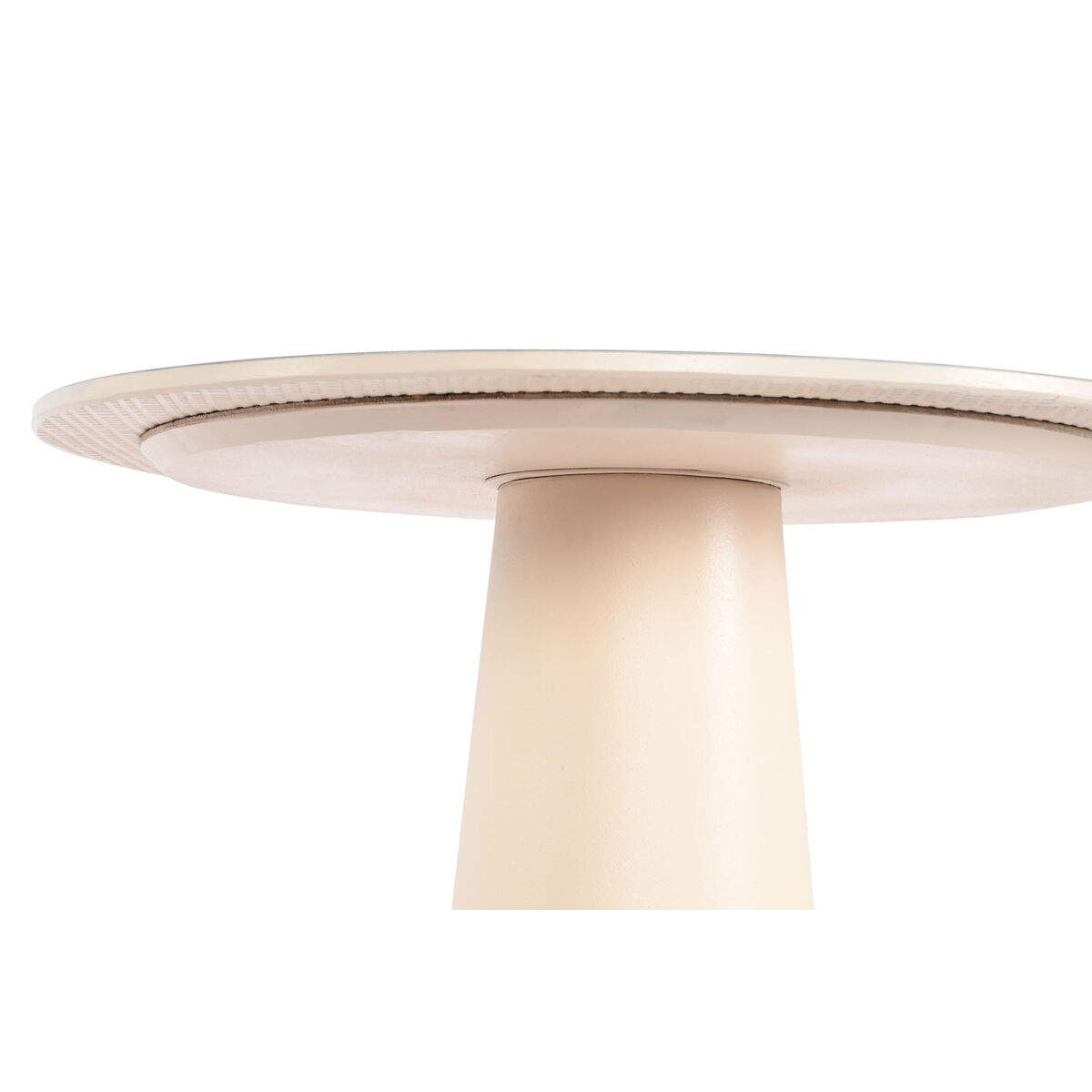 Table d'appoint Home ESPRIT Blanc Beige Marron Clair Métal Céramique 40 ...