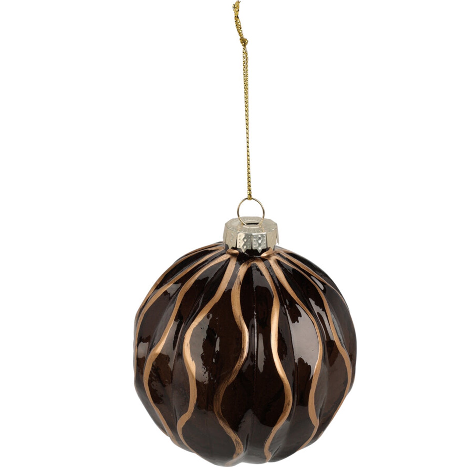 Bolas de Navidad decoradas, de cristal con ondas, Ø 80 mm, 12 piezas / Título predeterminado ...