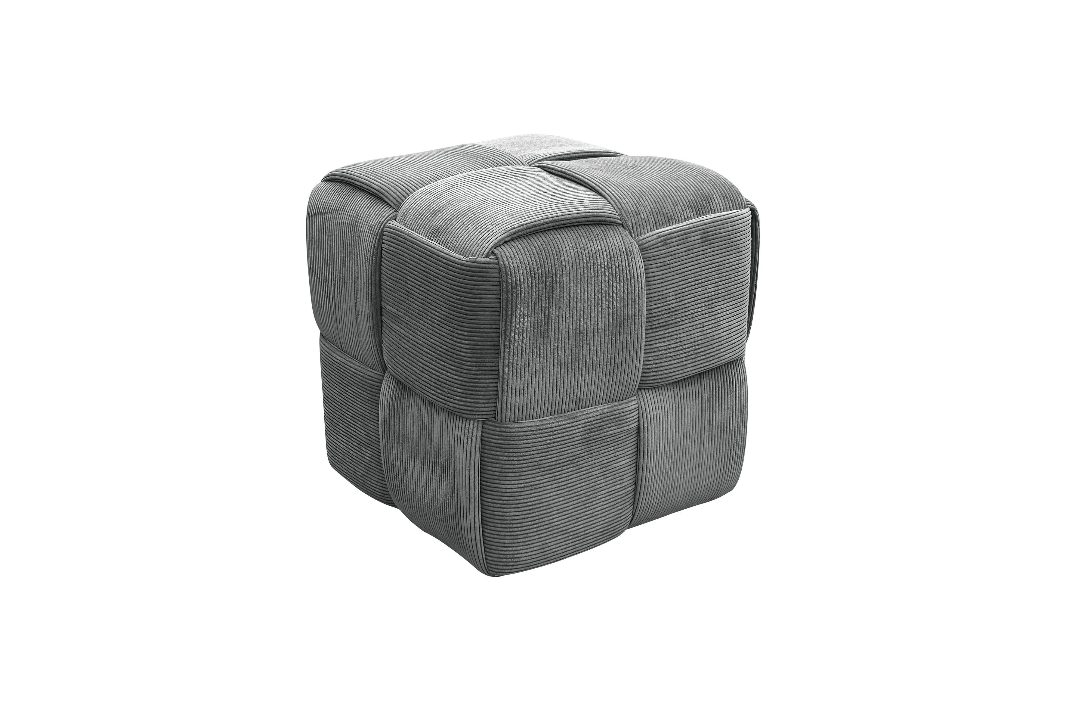ByLIVING Pouf URBAN / Cordon gris / Coussins de sol / Tabouret / Pouf ...