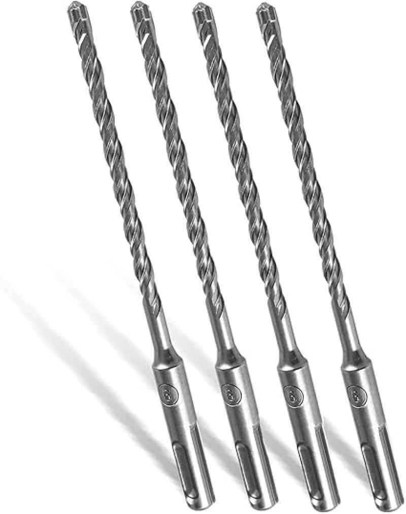 4 pièces Foret SDS PLUS 6 x 160 mm Foret à Béton Foret à Pierre Marteau ...