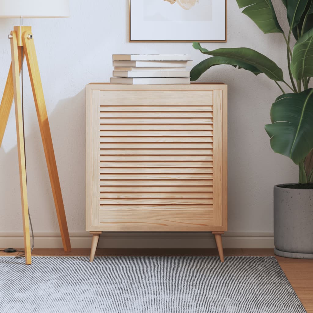 Porte d'armoire à persiennes 61,5x59,4 cm bois de pin massif | Leroy Merlin