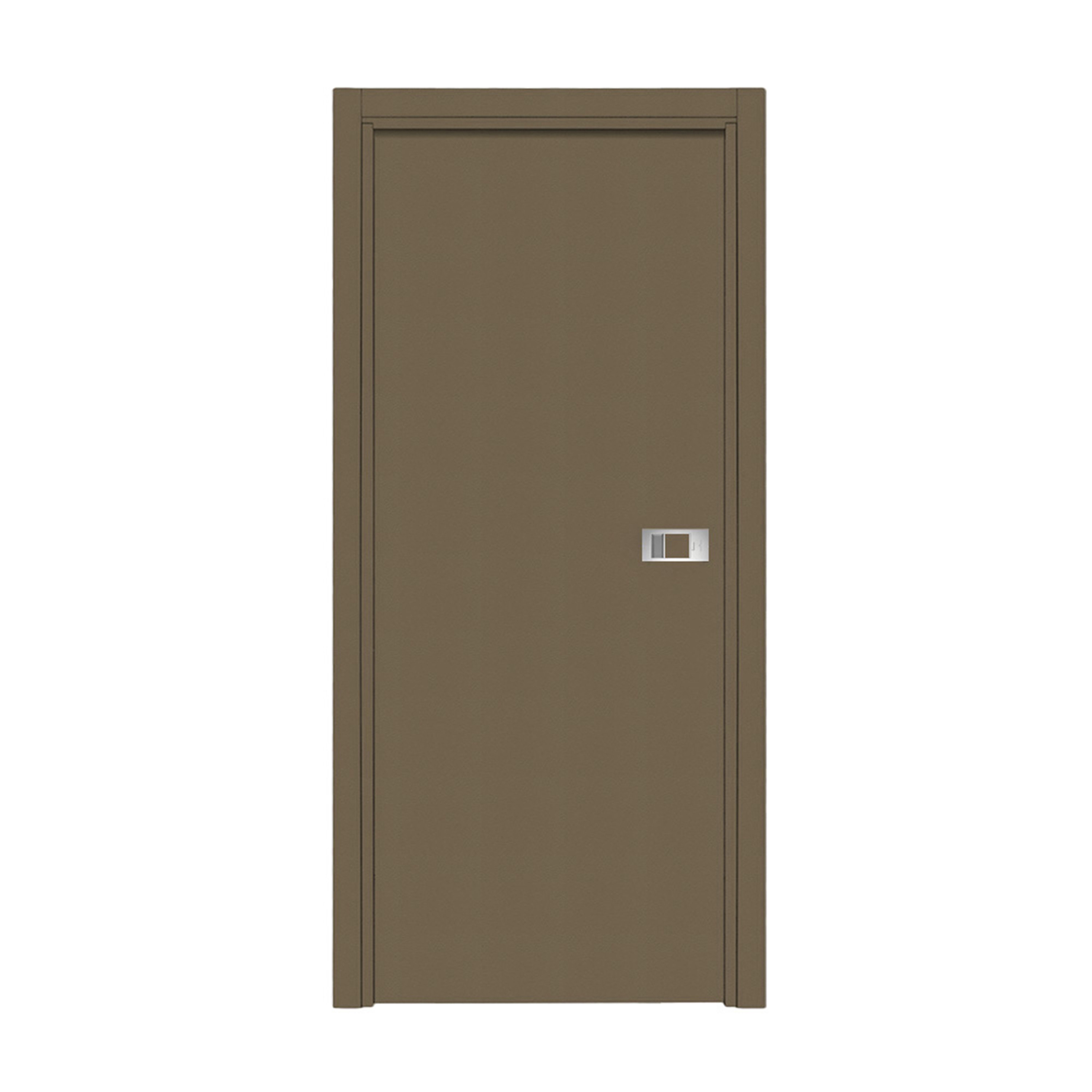 Bloc-porte Miro avec poignée Exclusive grise, H.204 x l.73 cm, aspect ...