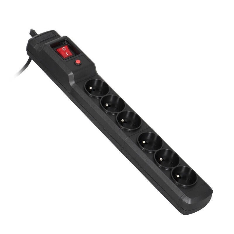 Multiprise combo Activejet 6gn 5m noir avec c ble | Leroy Merlin
